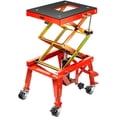 SPECSTAR, Hydraulic Motorcycle Lift Table, 350 lbs, with 4 Wheels ...