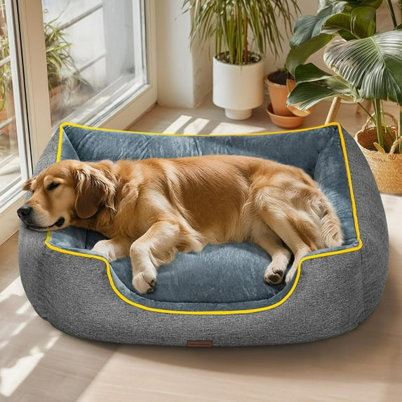 SPECSTAR 44" Orthopedic Dog Bed with Egg-Crate Foam and Pillow Filling ...
