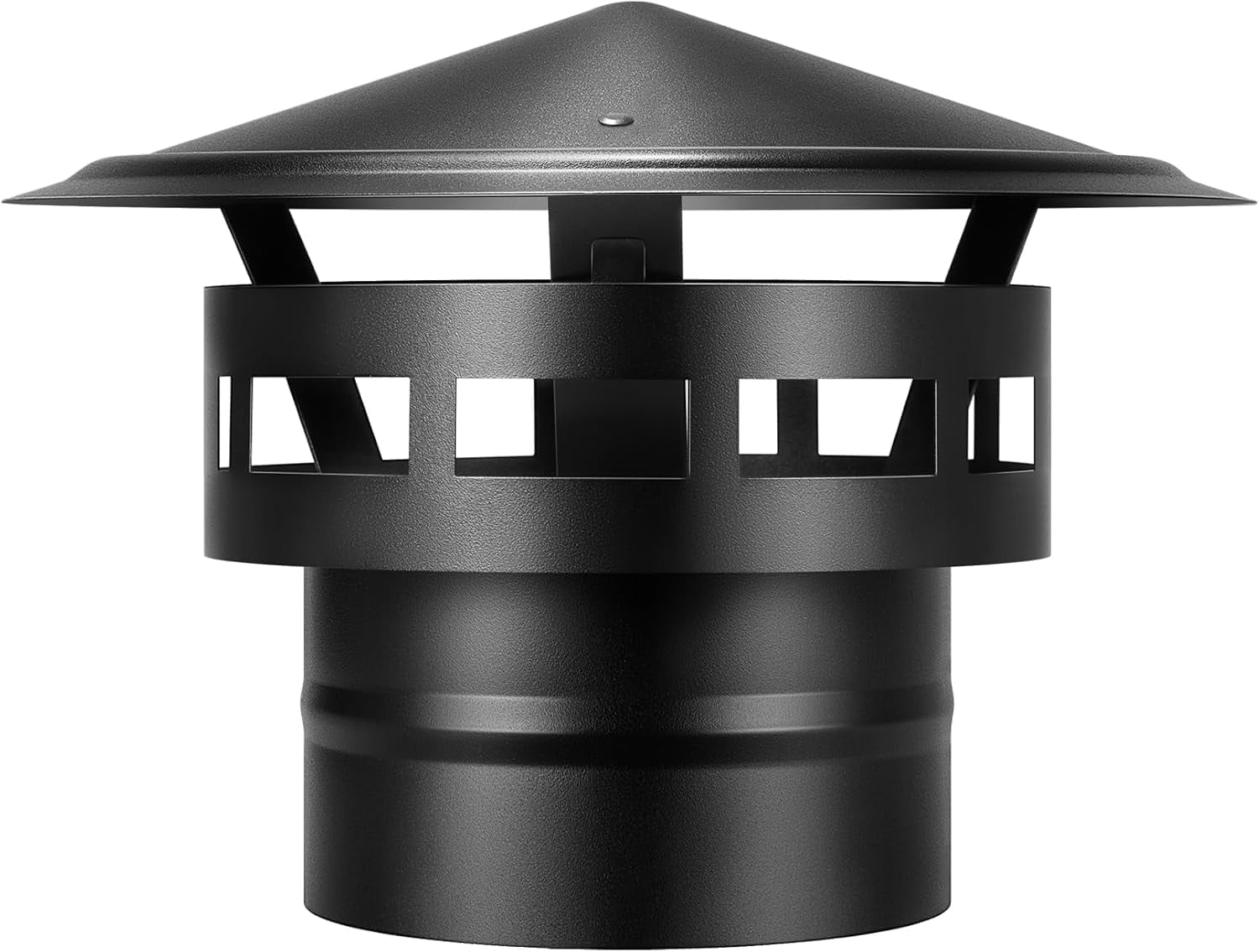 SPECSTAR 6" Cone Top Chimney Cap with Screen, Fireplace Round Chimney ...