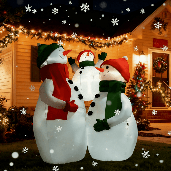 7 FT Christmas Inflatable Gnome Outdoor Decoration, Merry Christmas ...