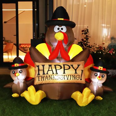 Peanuts 4' Snoopy Pilgrim Inflatable Yard Decorations for Outdoor ...