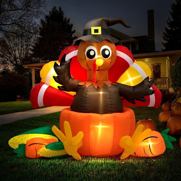 Inflatable Thanksgiving Turkey Lawn Decorations