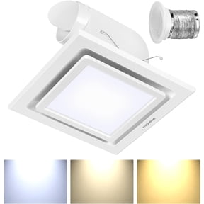 Broan-NuTone 678 Ventilation Fan and Light Combination, 50 CFM 2.5 ...