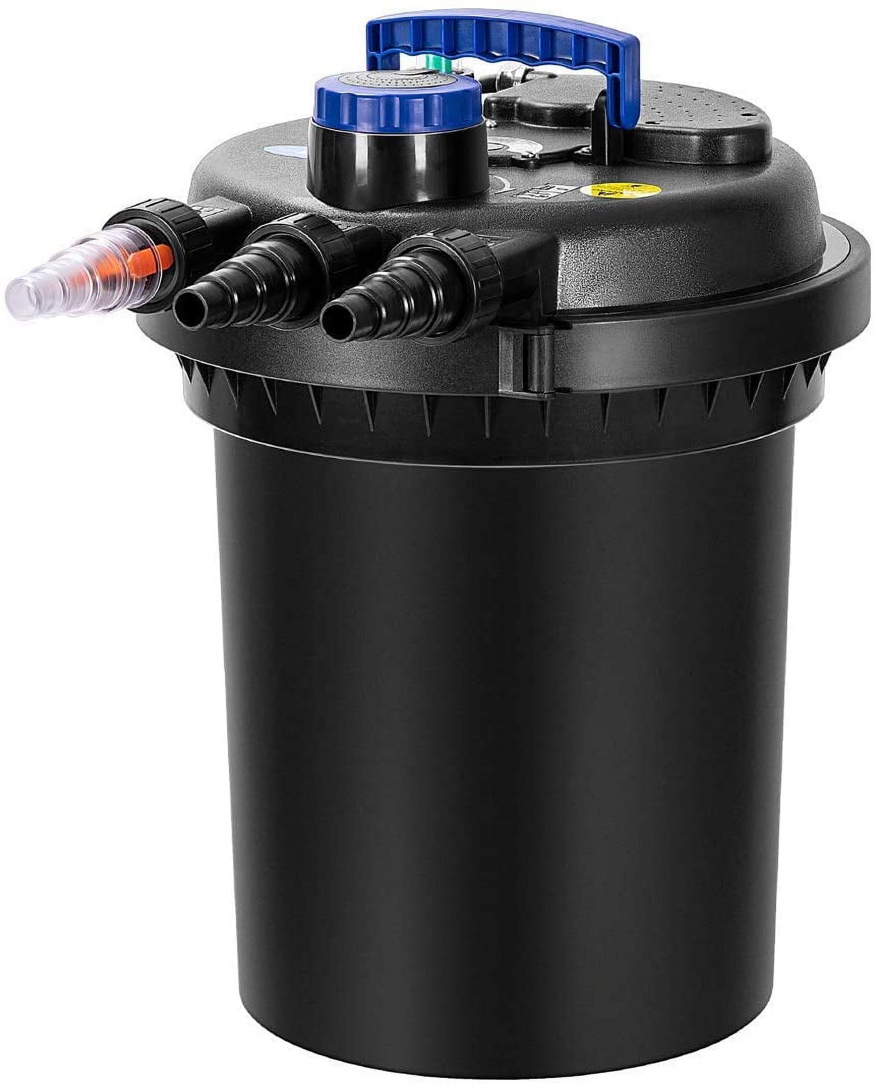 Costway Pond Pressure Bio Filter 4000GAL W/ 13W UV Sterilizer Light ...