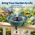 SPECSTAR Deck Mounted Bird Bath with Solar Fountain, Outdoor ABS ...