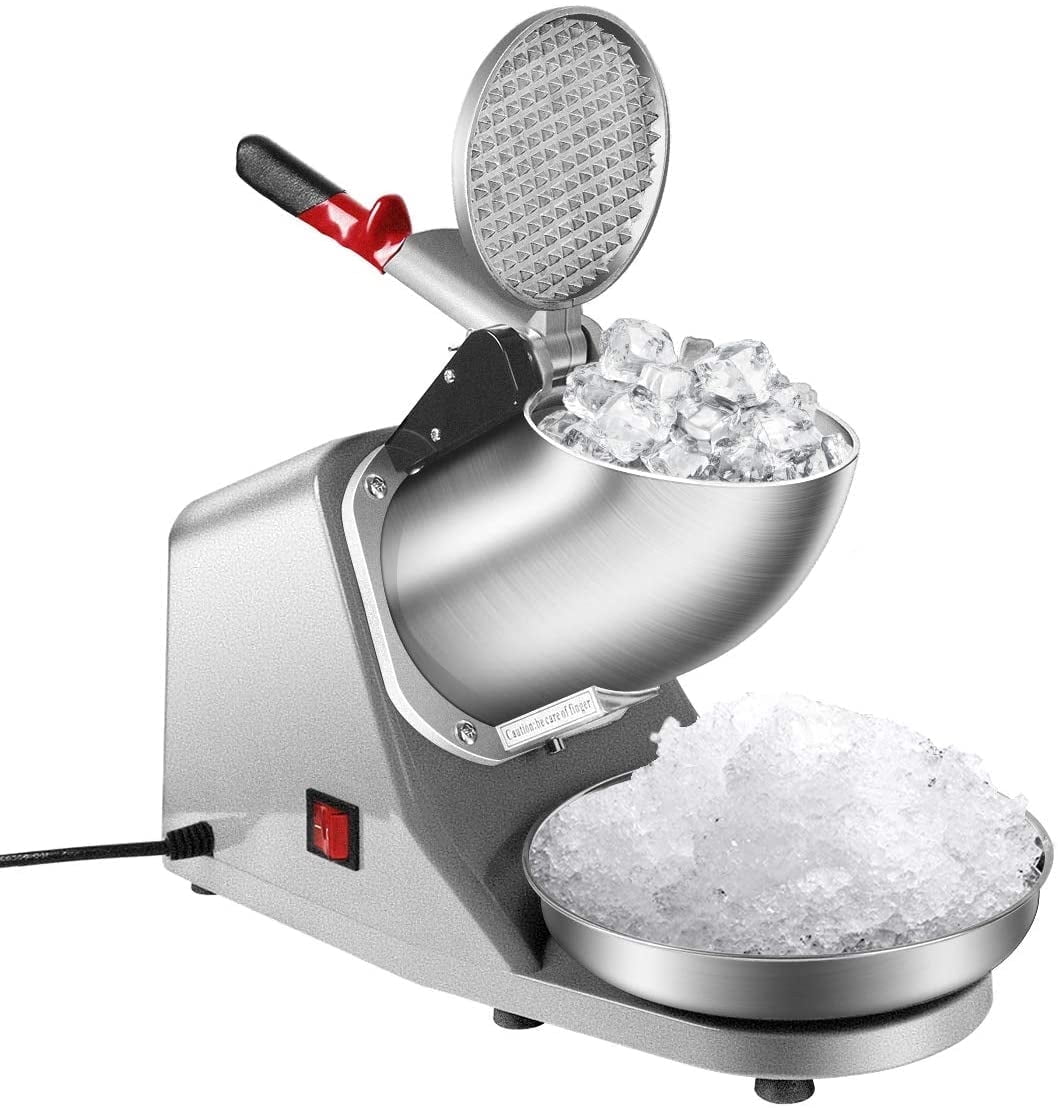 SPECSTAR, Electric Ice Shaver Snow Cone Machine, 143lbs/H, Silver ...