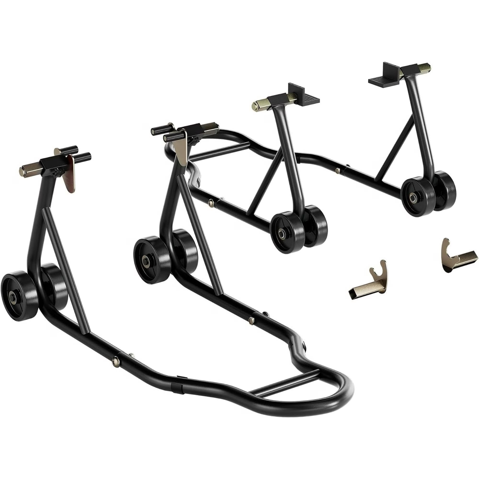 VIVOHOME Motorcycle Front & Rear Stand,Heavy Duty Motorcycle Front Rear ...