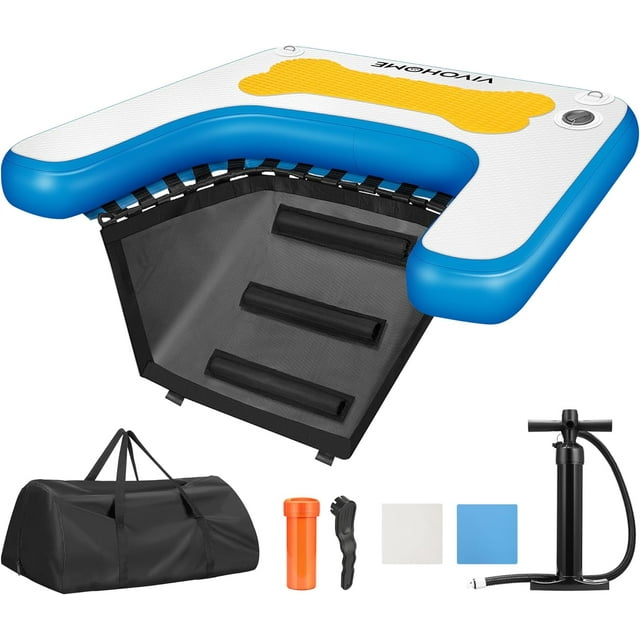 SPECSTAR Inflatable Pup Plank Dog Boat Ramp, 255 lbs Capacity, for ...