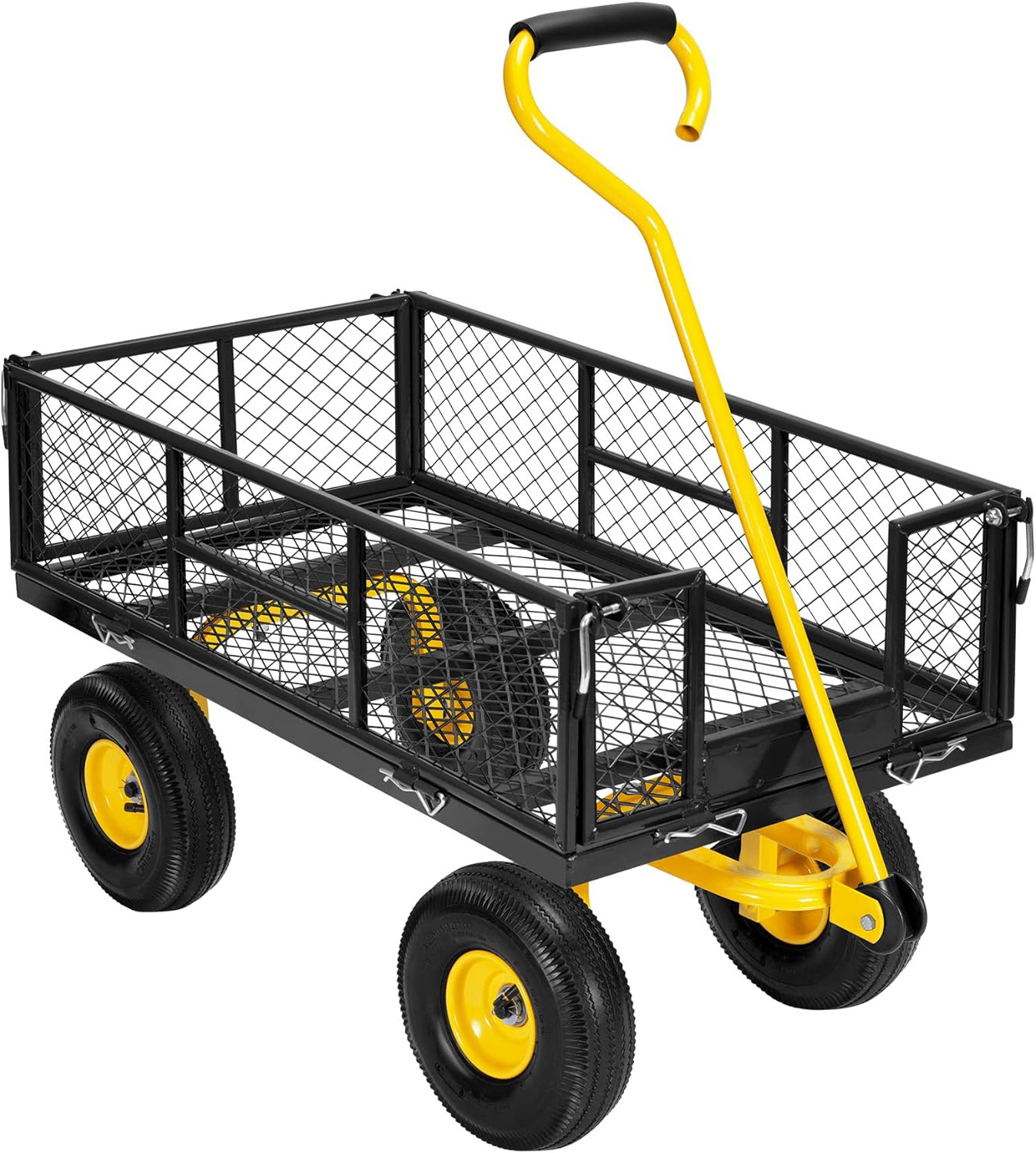 Gorilla Carts GOR400 400-lb. Steel Mesh Garden Cart with 10" Tires - Walmart.com