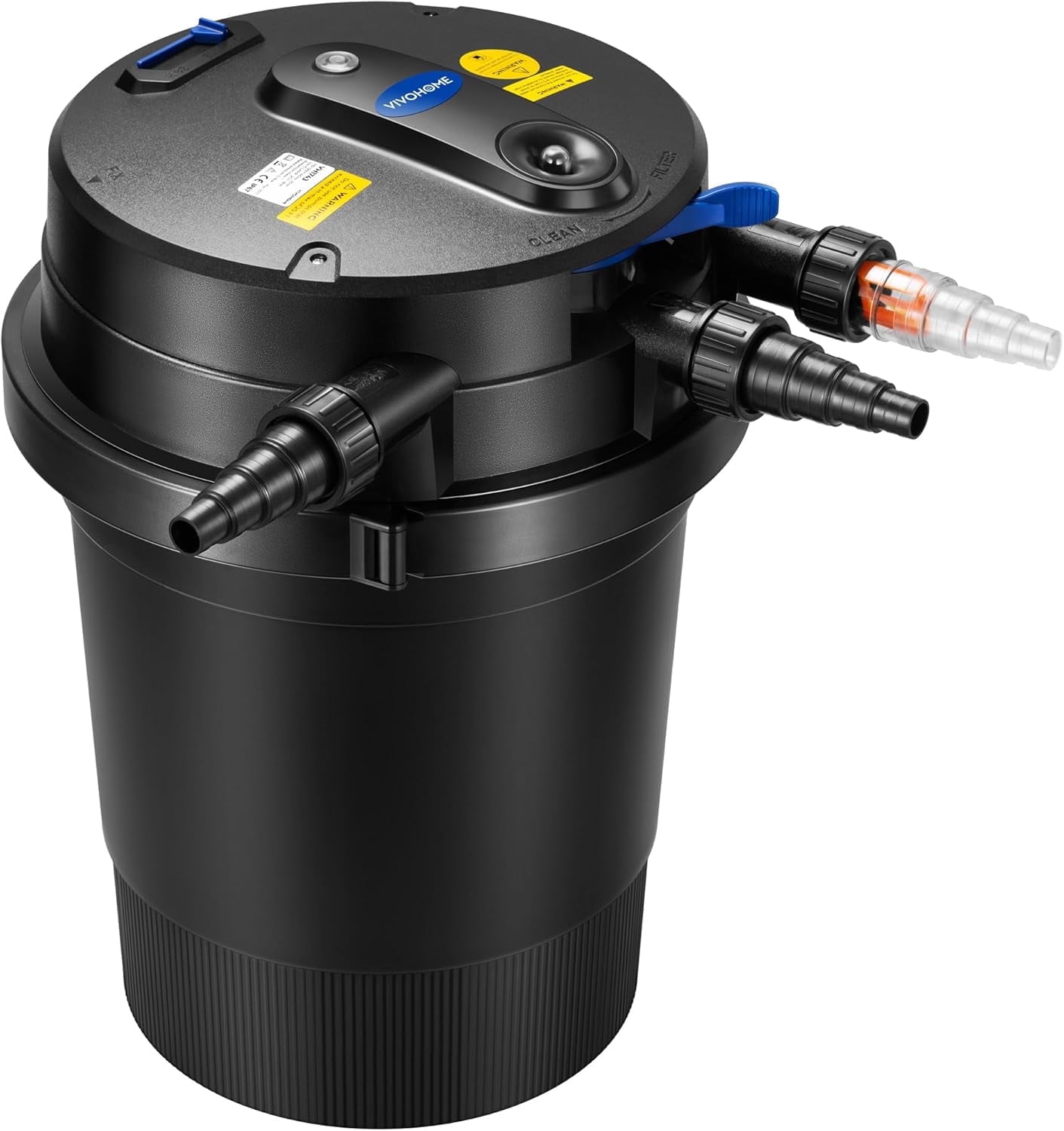 SPECSTAR 2640GPH Auto-Cleaning Pressurized Bio Pond Filter with 18W ...