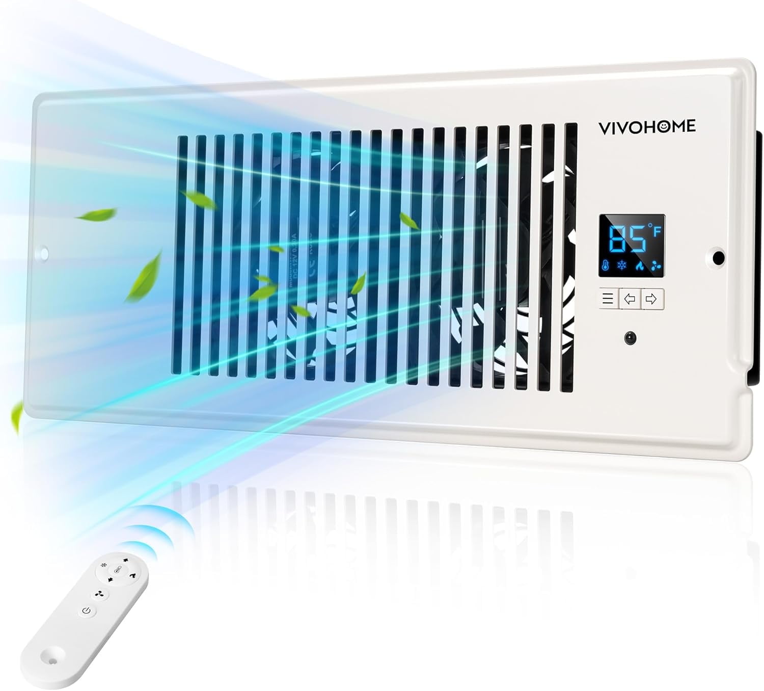 SPECSTAR Quiet Register Booster Fan 4'' x 12'' with Intelligent ...