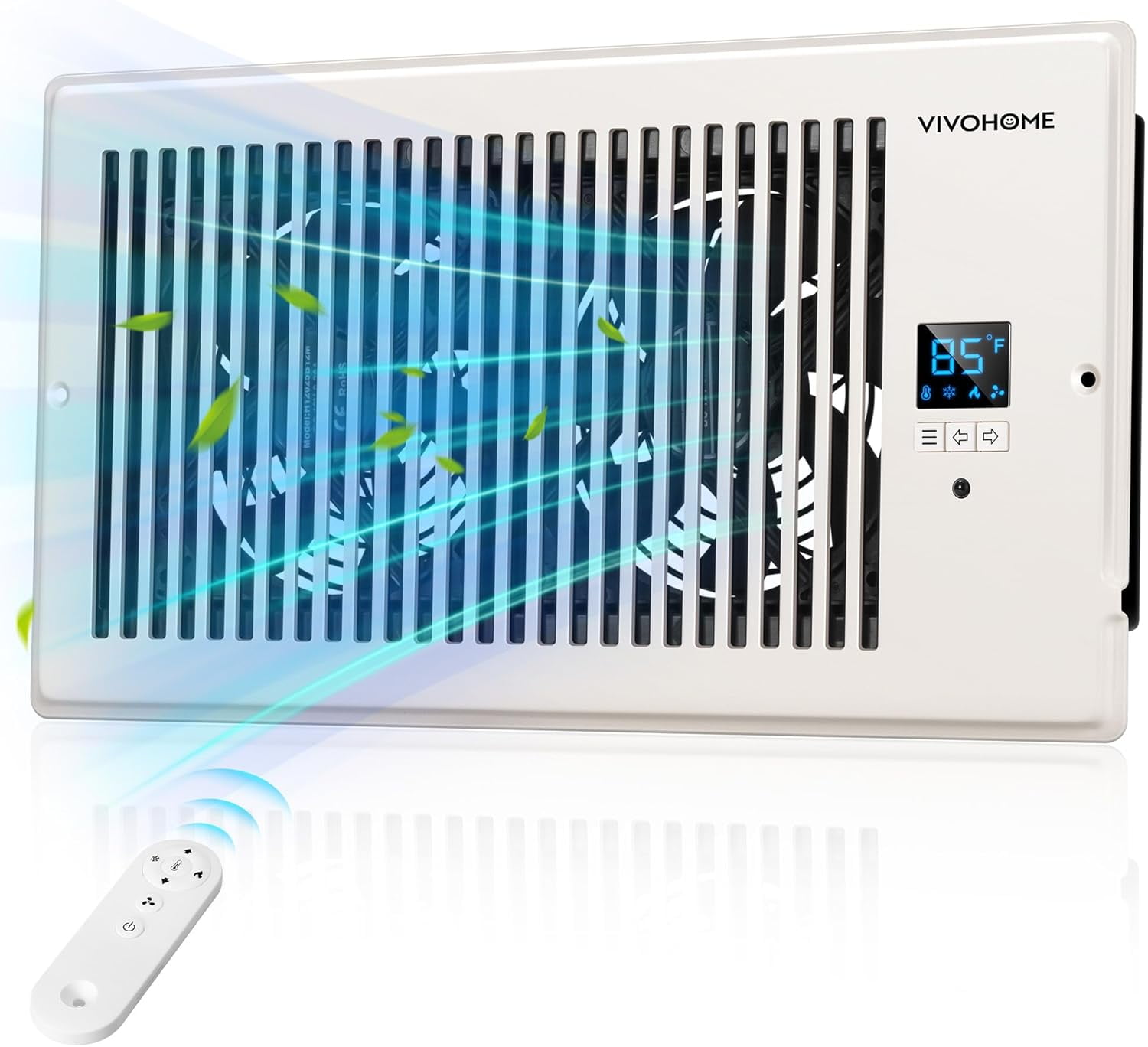 SPECSTAR Quiet Register Booster Fan 6'' x 12'' with Intelligent ...