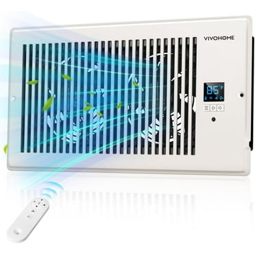 4" x 12" Opening Smart Vent Register Booster Fan with Intelligent ...