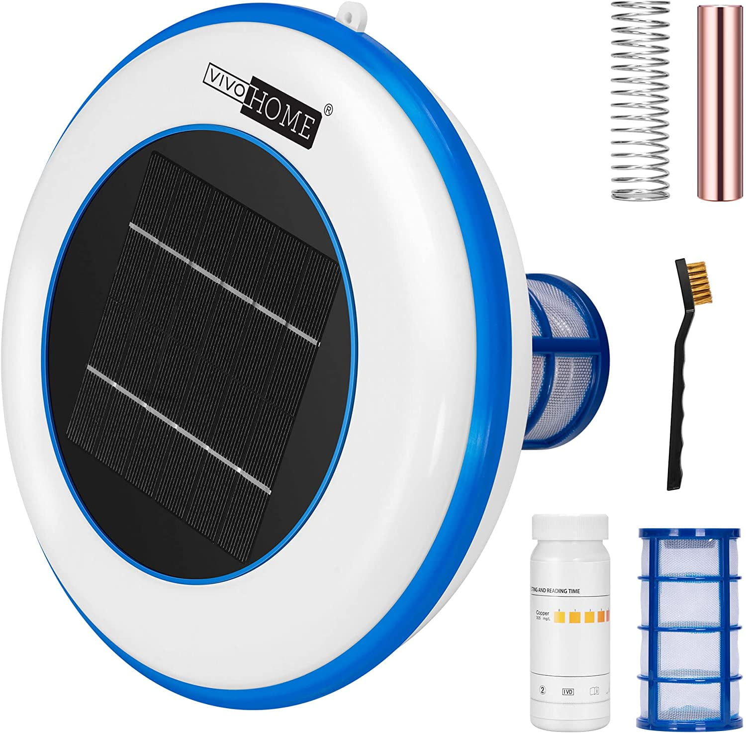 SPECSTAR Swimming Pool Ionizer, Copper Powered Solar Water Purifier and ...