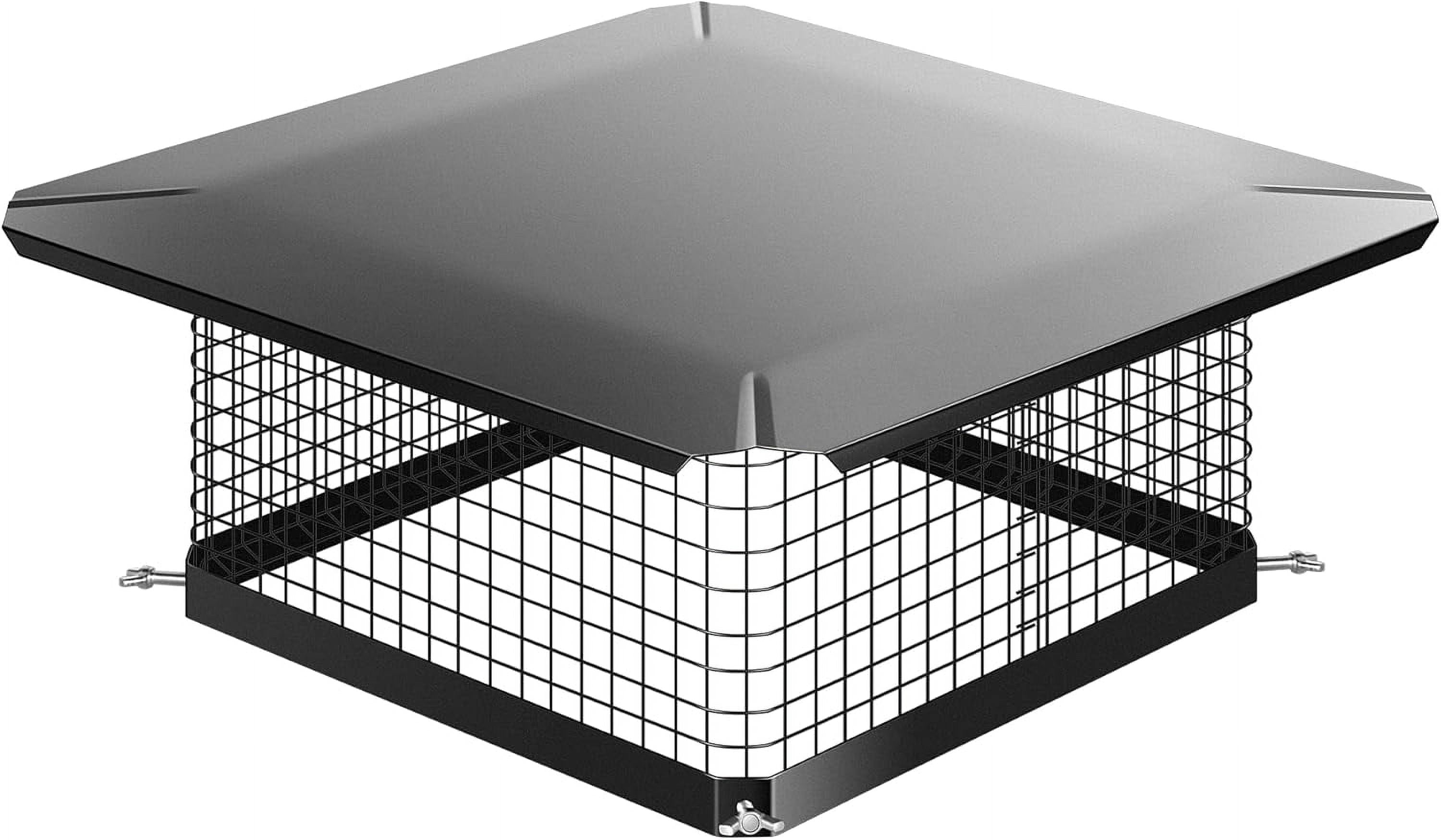 SPECSTAR 13x13 Inch Chimney Cap, Square Chimney Cover, Galvanized Steel ...