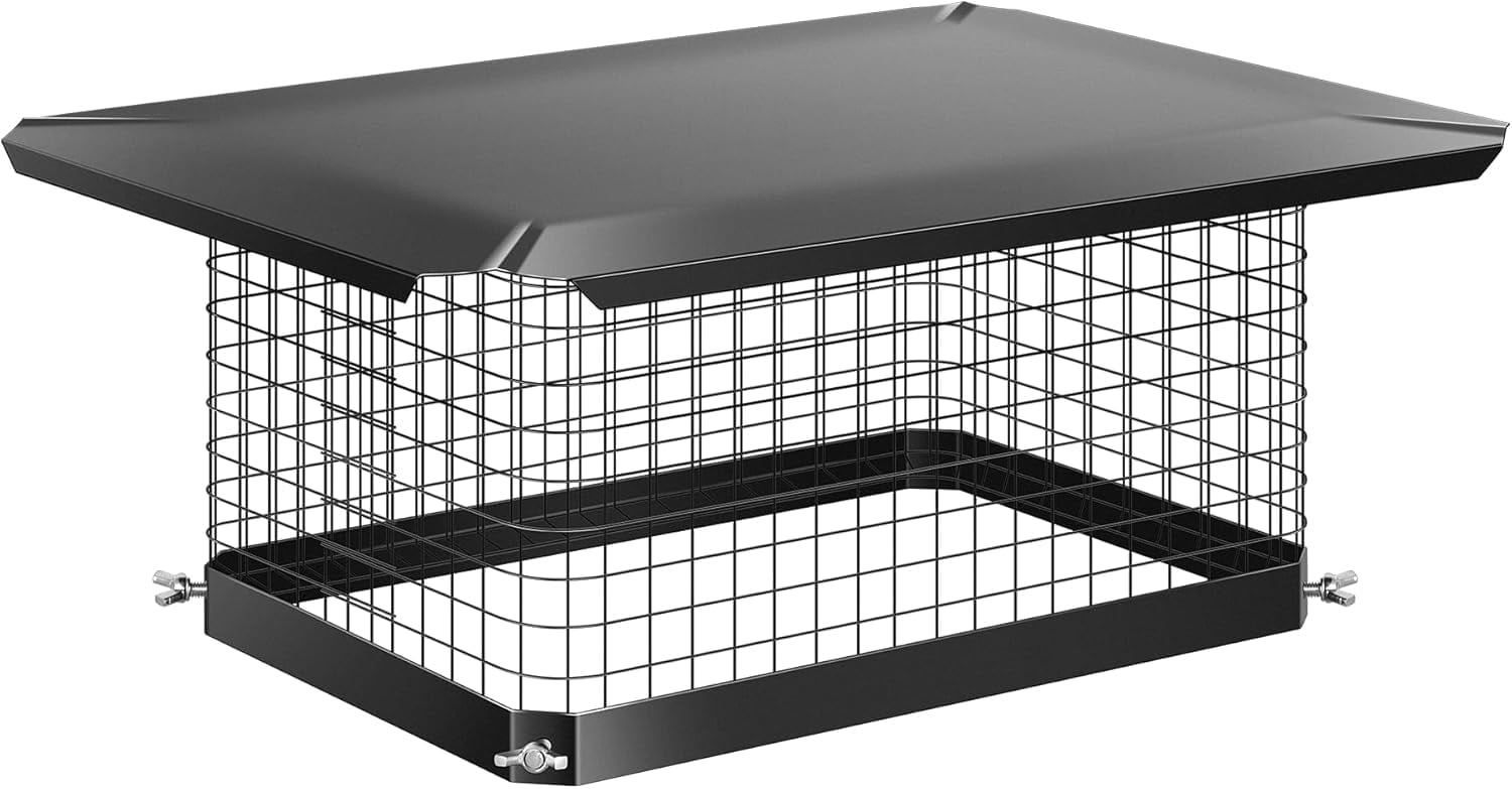 SPECSTAR 9x13 Inch Chimney Cap, Square Chimney Cover, Galvanized Steel ...
