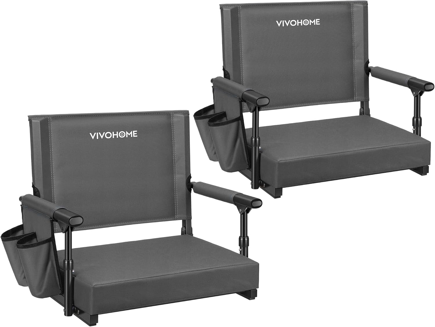 SPECSTAR Stadium Seats with Back Support and Cushion, 2 Pack Portable ...