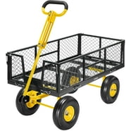 Gorilla Carts 8 Cu Ft Steel Dump Cart with Quick-Release, 1200 lb Capacity, Yellow - Walmart.com