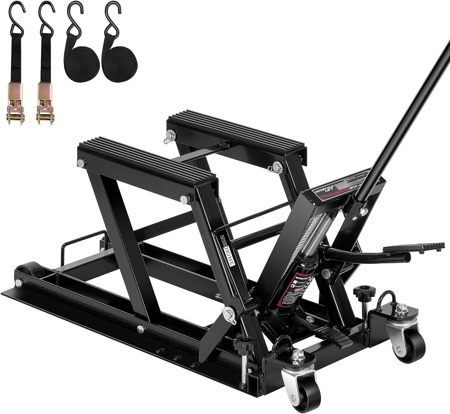 Tookss Hydraulic Motorcycle Lift Jack Foot-Operated Motorcycle Lift ...