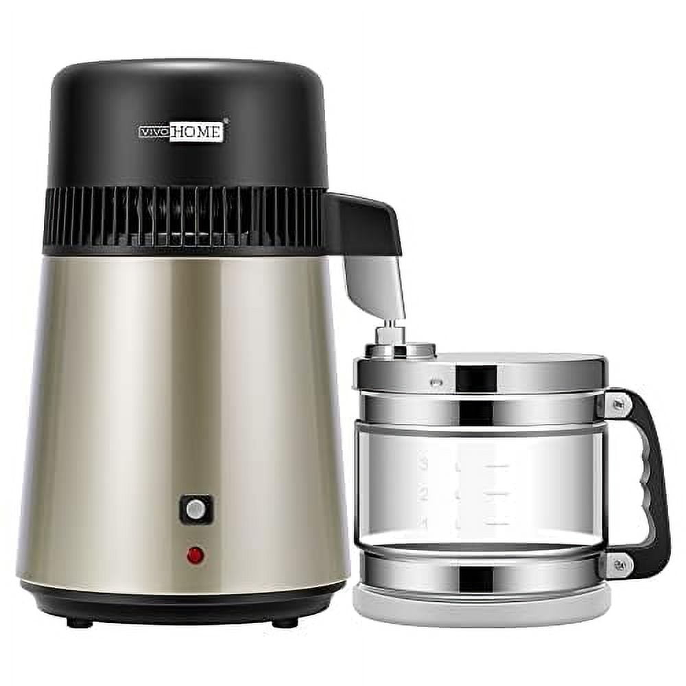 SPECSTAR Water Distiller Countertop 1.1 Gallon/4L 304 Stainless Steel ...