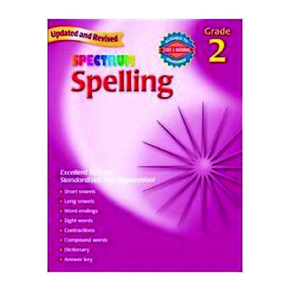 SPECTRUM 078517 Spelling Activity Book, Grade 2 - Walmart.com