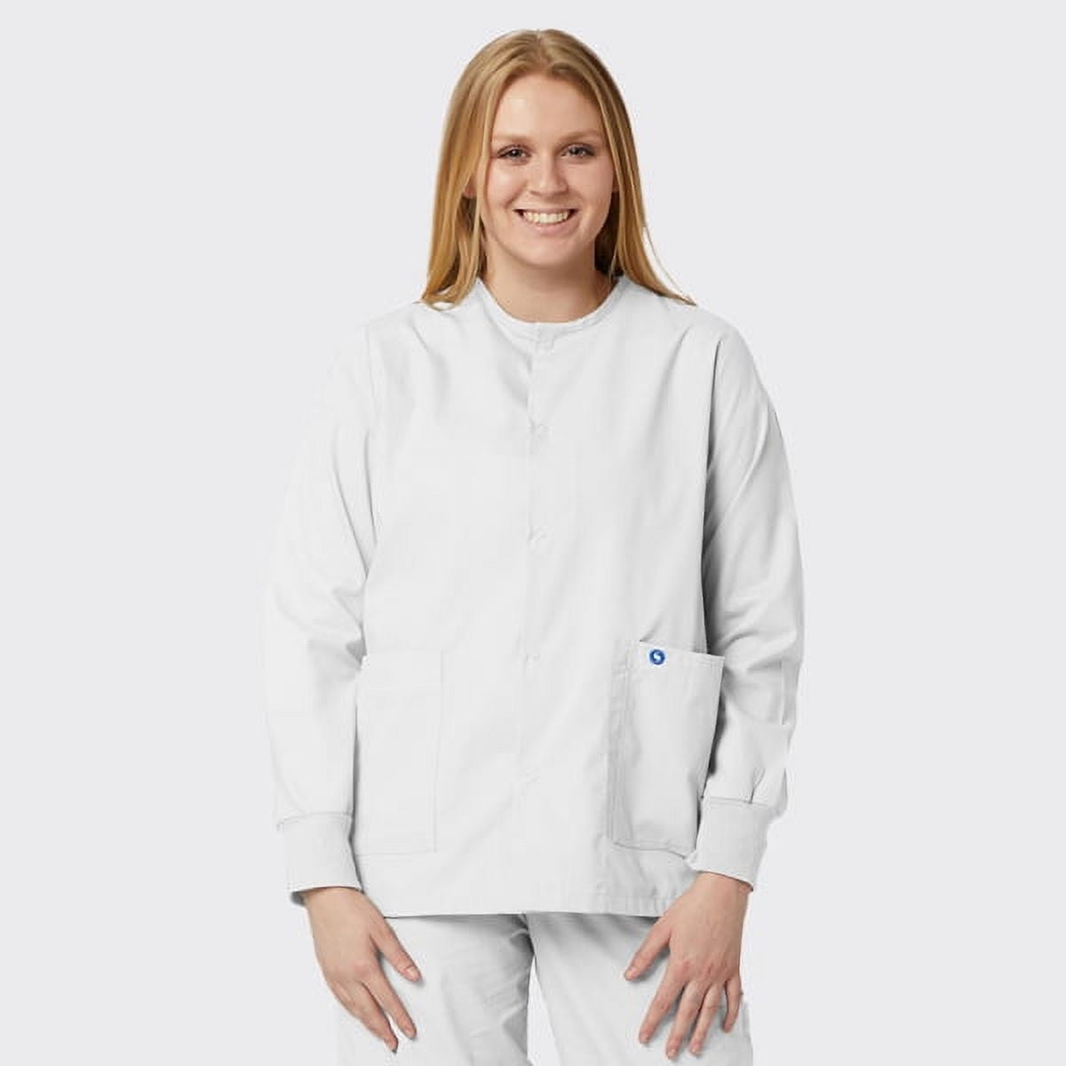 SPECTRUM UNIFORMS Scrub Jackets Doctor Lab Coat -Crew Neck Tops Unisex ...