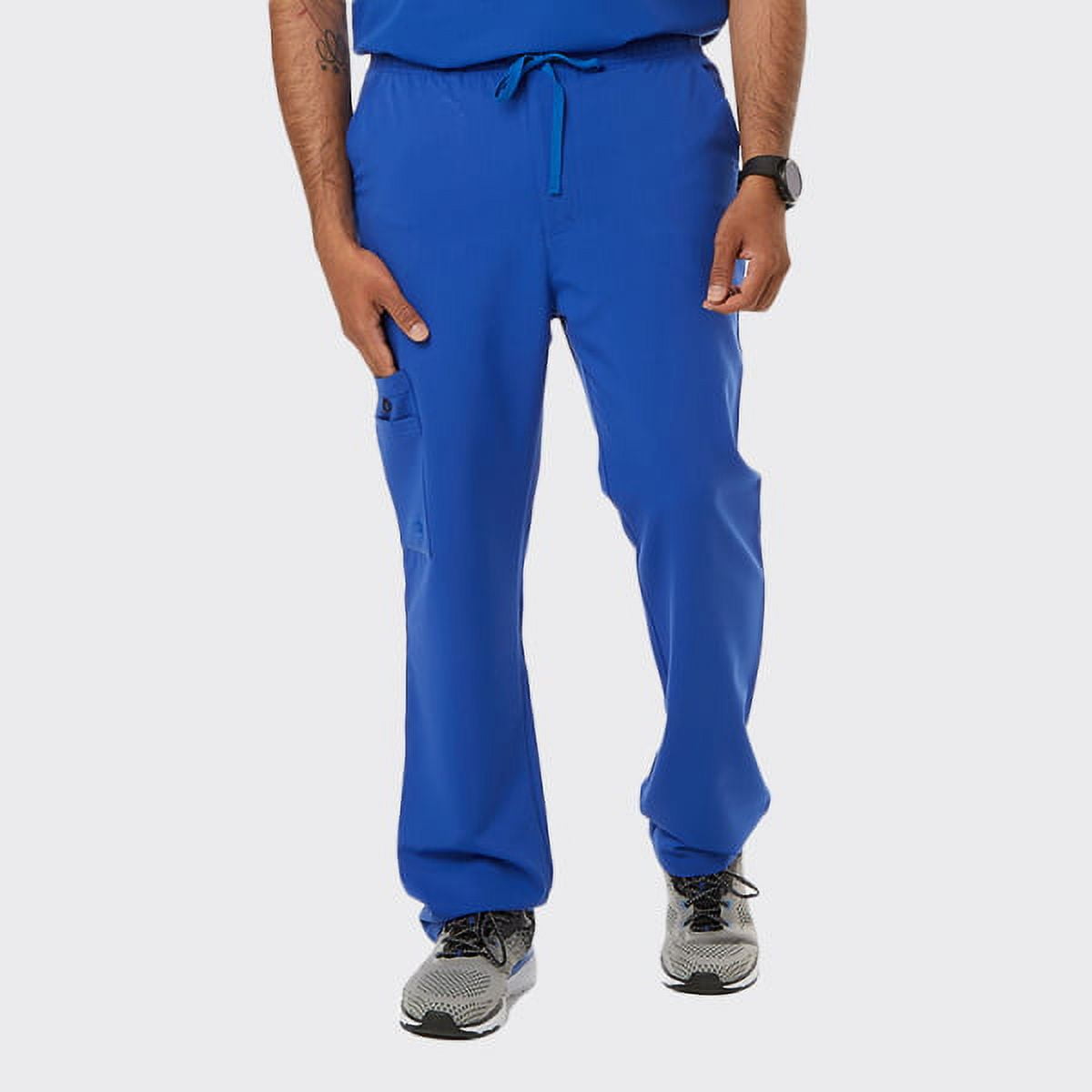 SPECTRUM UNIFORMS Wynd Men's Scrub Pant Cargo Pant Elastic Waist and ...
