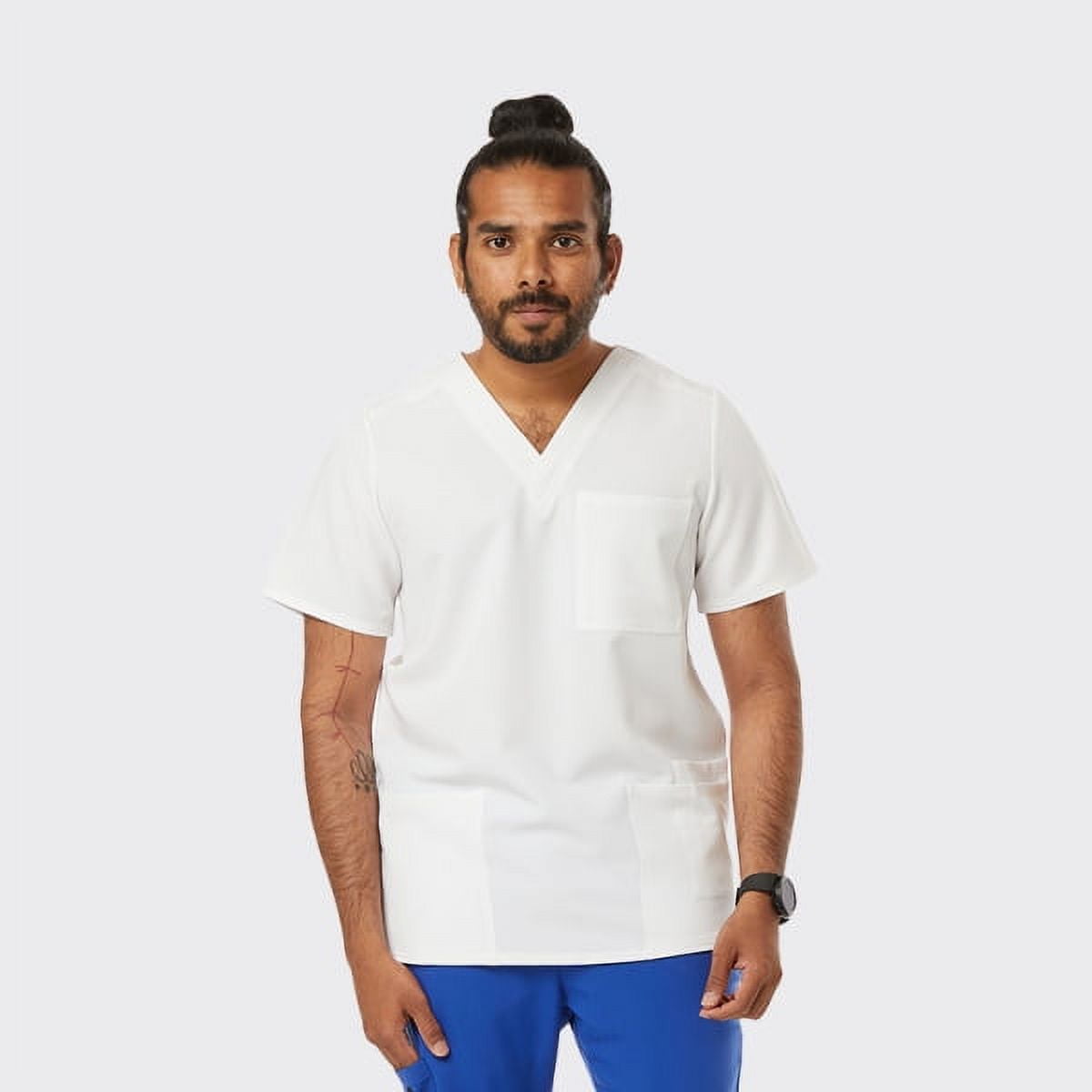 SPECTRUM UNIFORMS Wynd Men's Scrub Top Medical Uniform V-Neck Soft ...