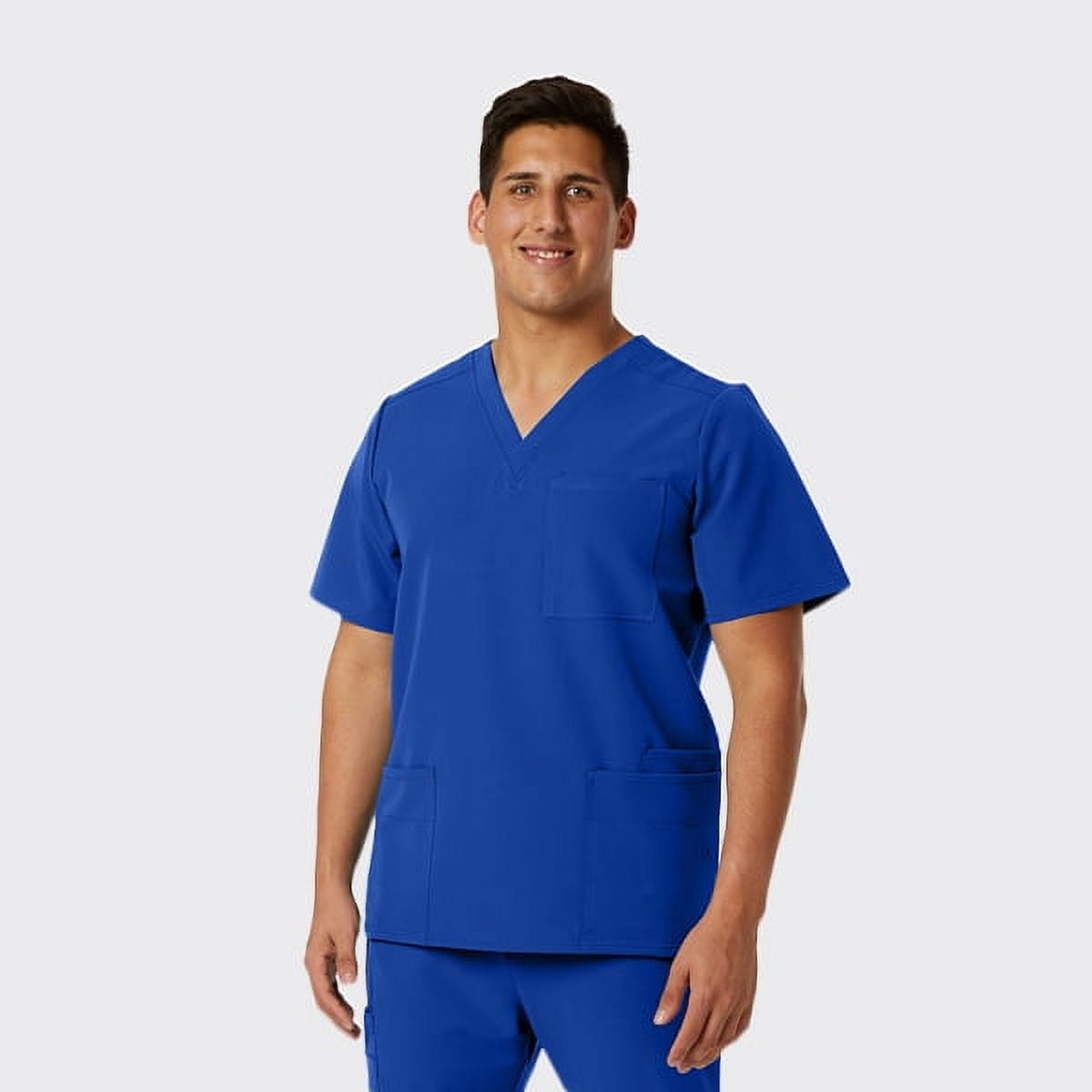 SPECTRUM UNIFORMS Wynd Men's Scrub Top Medical Uniform V-Neck Soft ...