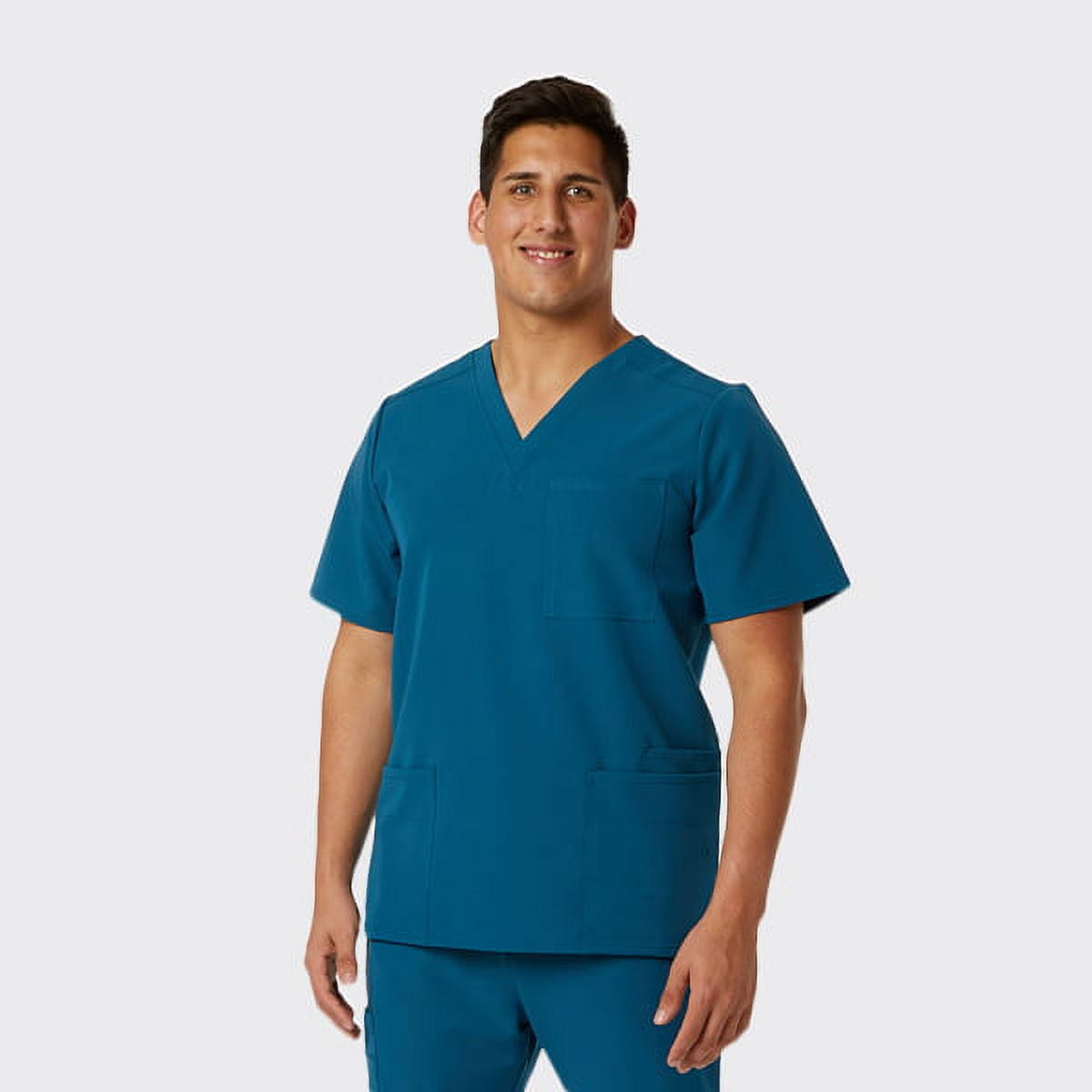 SPECTRUM UNIFORMS Wynd Men's Scrub Top Medical Uniform V-Neck Soft ...