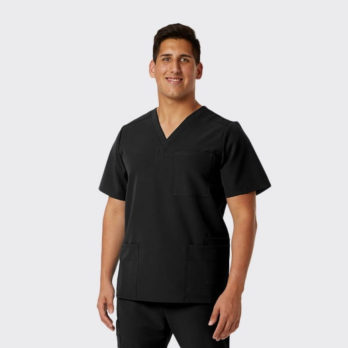 SPECTRUM UNIFORMS Wynd Men's Scrub Top Medical Uniform V-Neck Soft ...