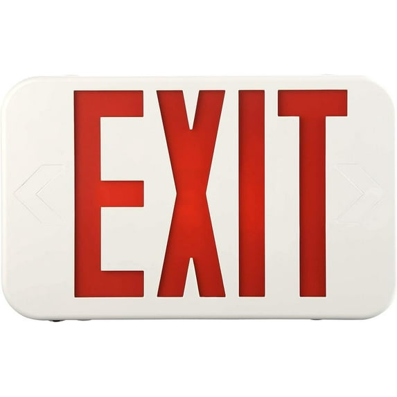 SPECTSUN 1 PACK LED Exit Sign with Battery Backup, Red Exit Light ...