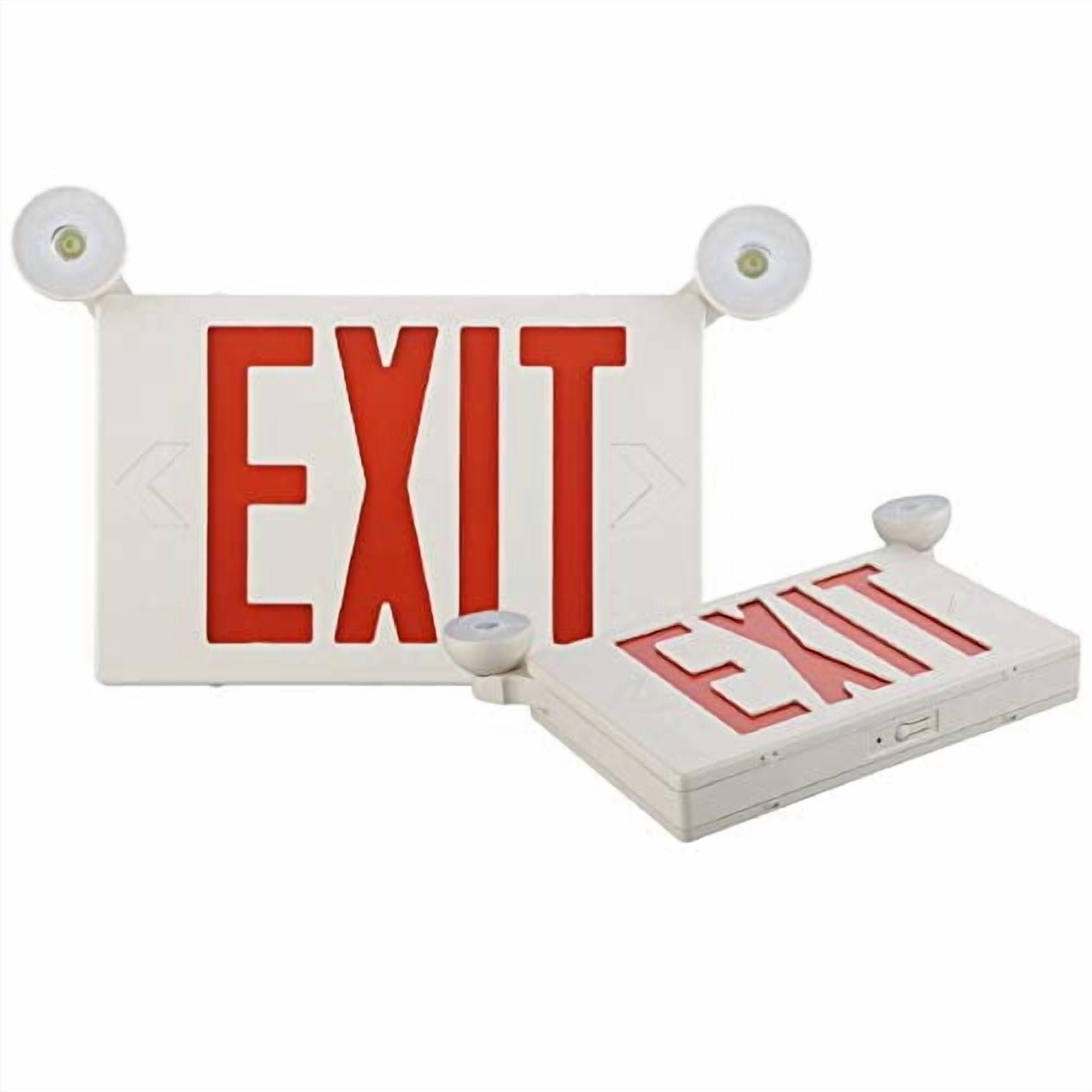 SPECTSUN 2 PACK LED Exit Sign Battery Backup-UL Certifited Exit Sign ...