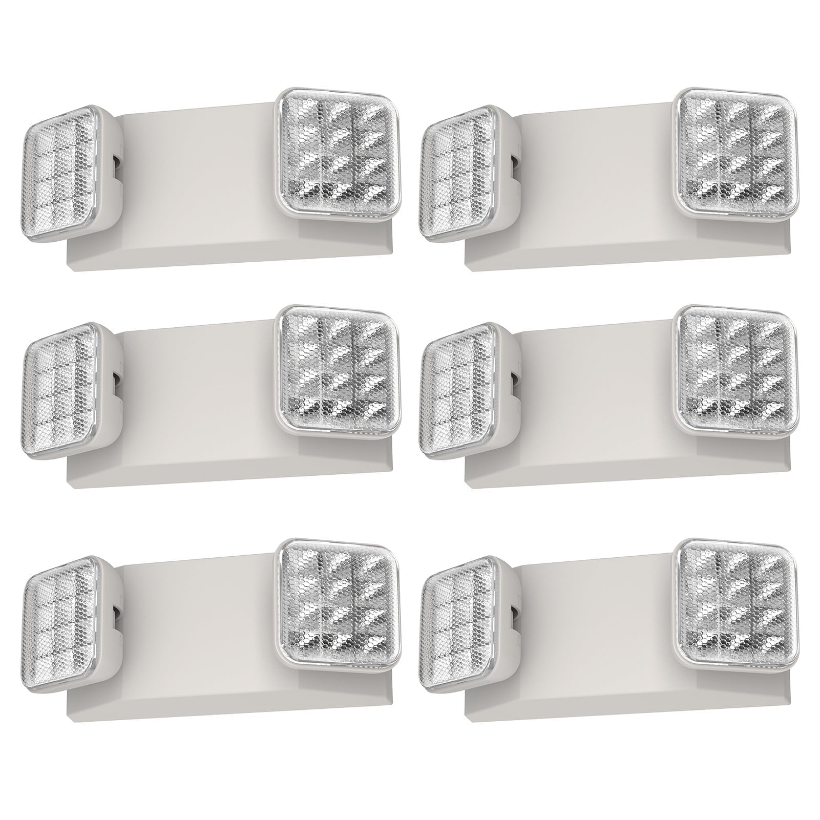 SPECTSUN Emergency Light White, Commercial Emergency Light with Battery ...