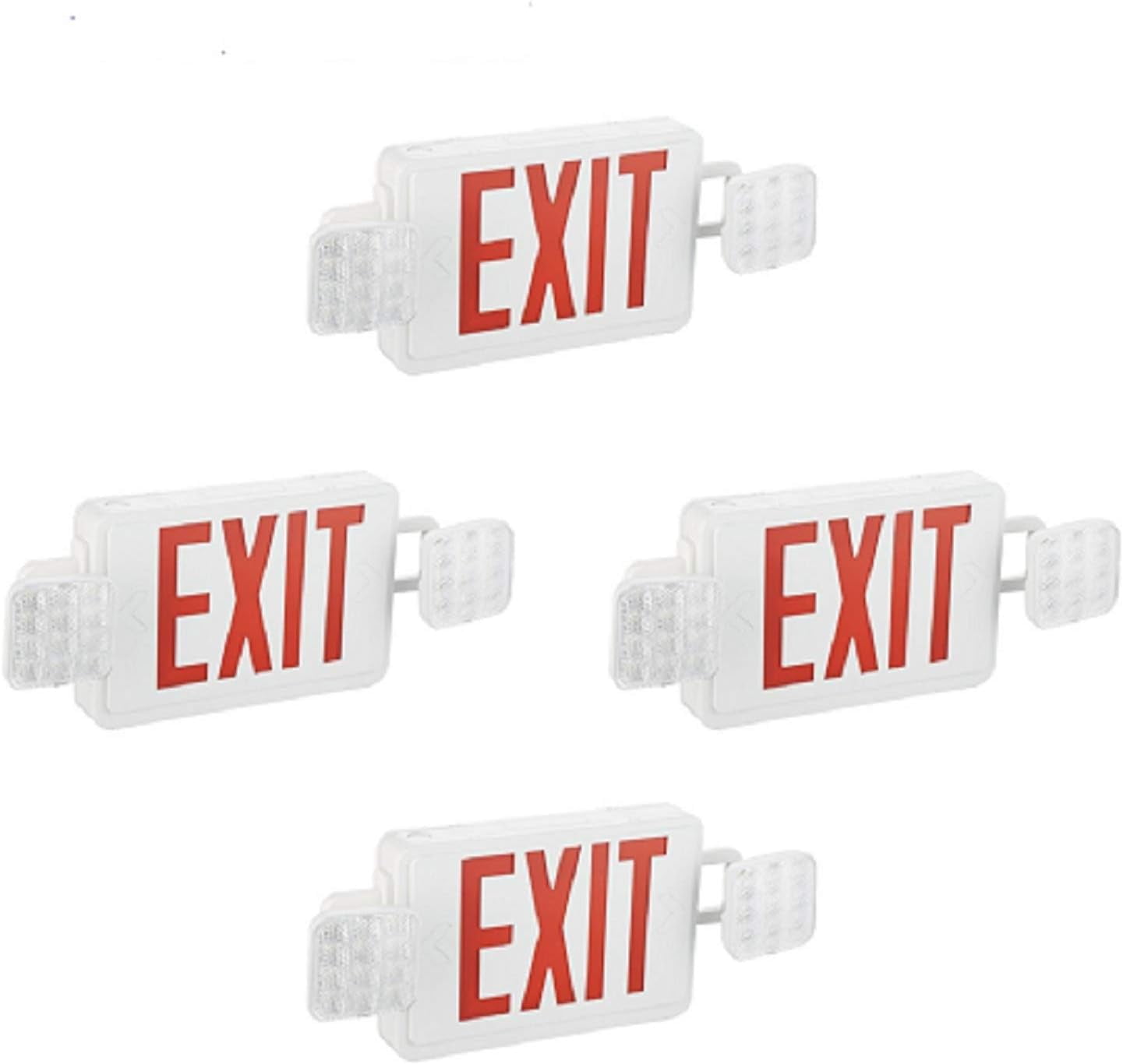 SPECTSUN LED Exit Sign Light with Battery Backup, Exit Sign with ...