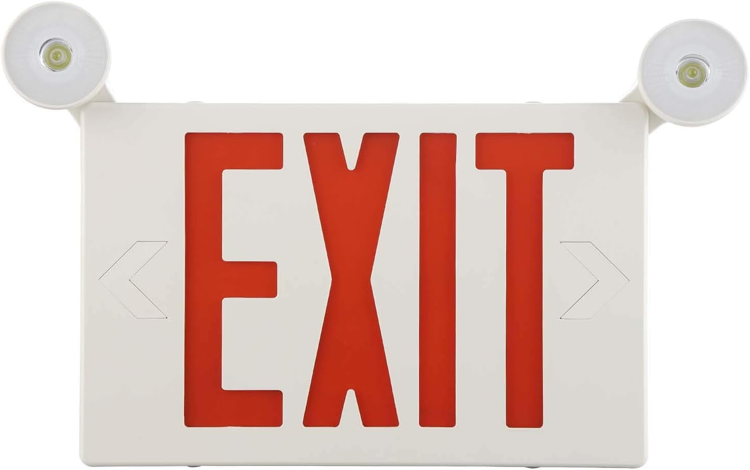 SPECTSUN LED Exit sign Light with Battery Backup, Red Exit Emergency ...