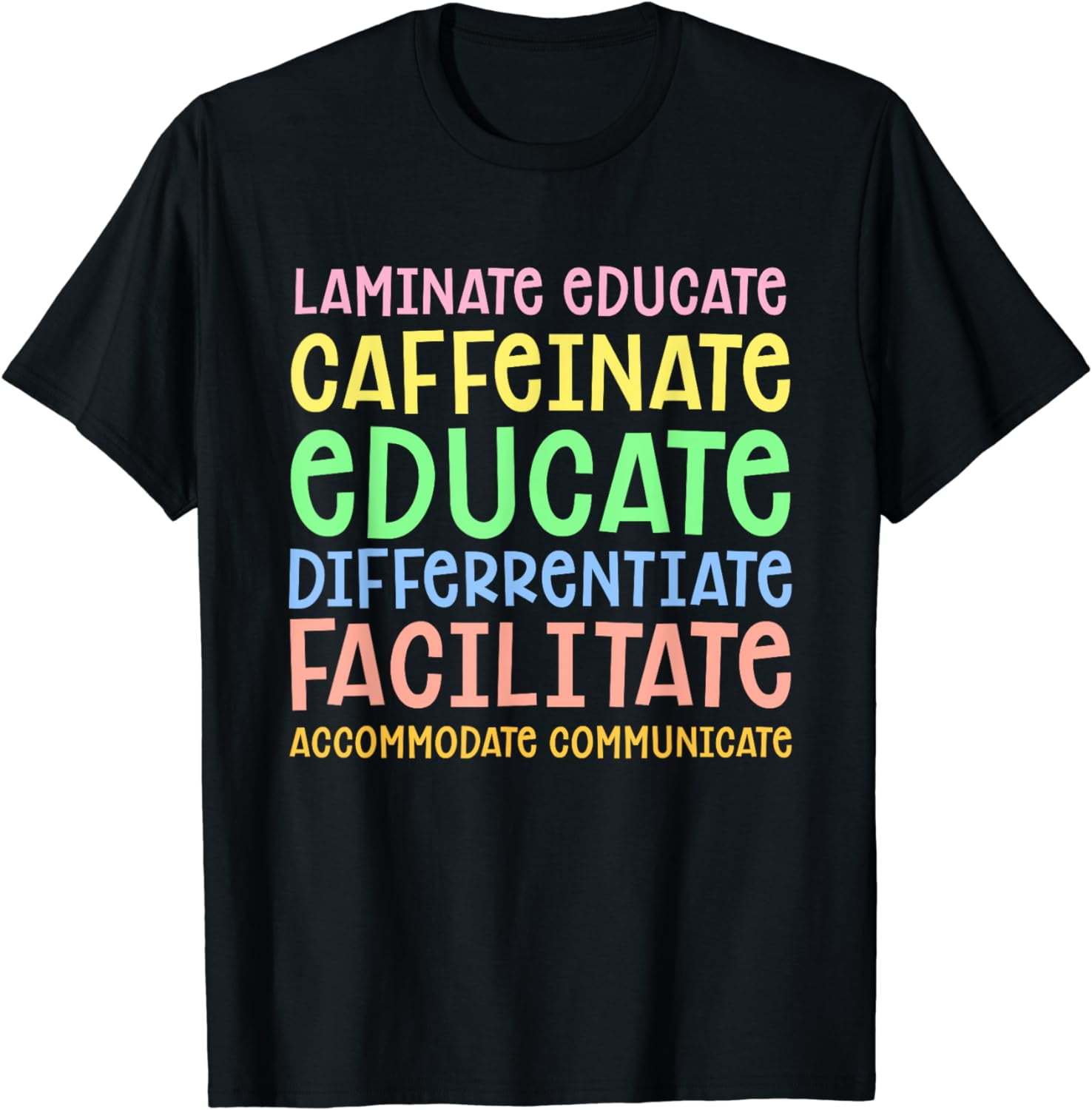 SPED Education Teacher Laminate Advocate Educate T-Shirt - Walmart.com