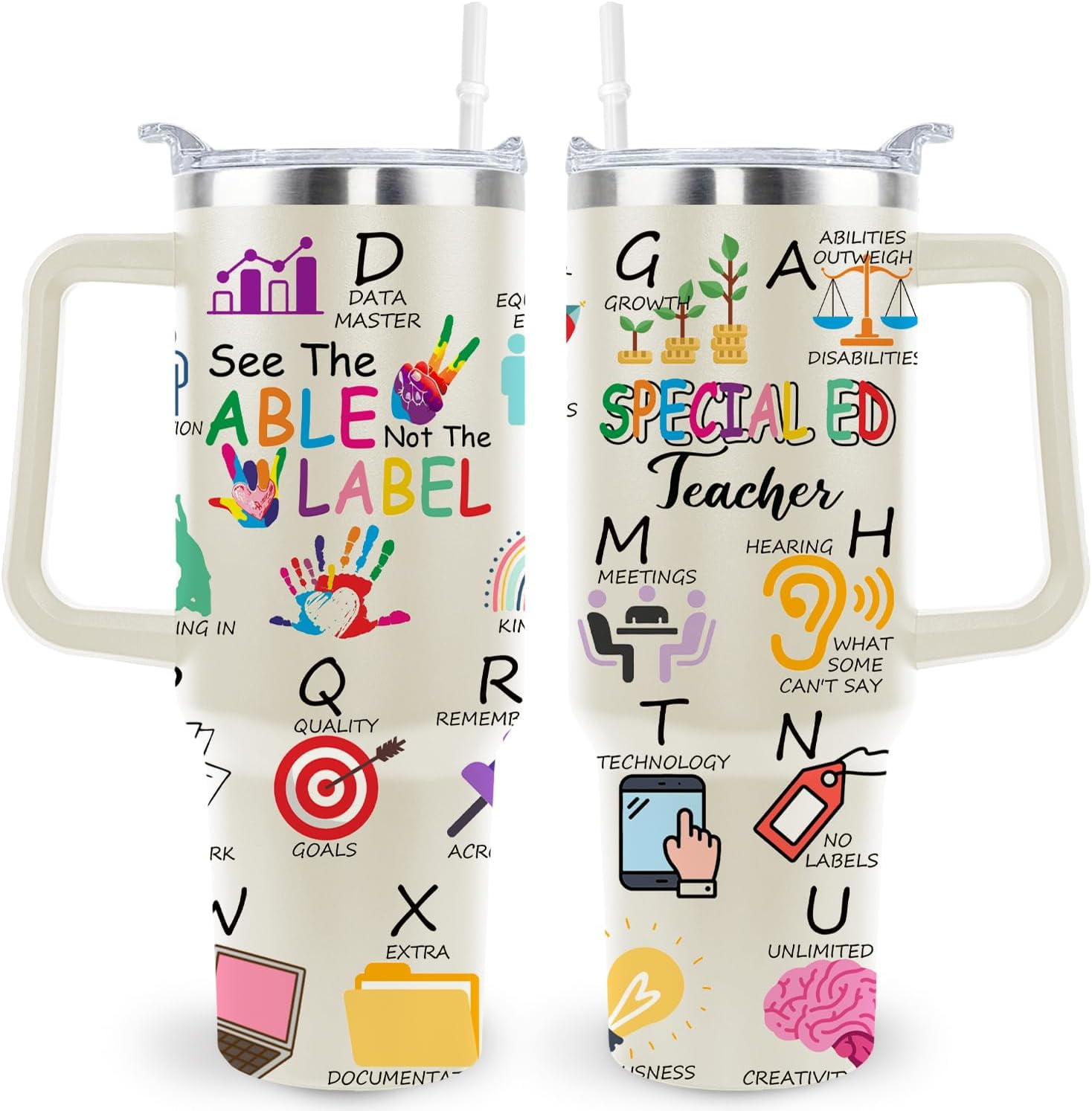 SPED Gifts Teacher Gift Special ED Insulated Tumbler Cup Special ...