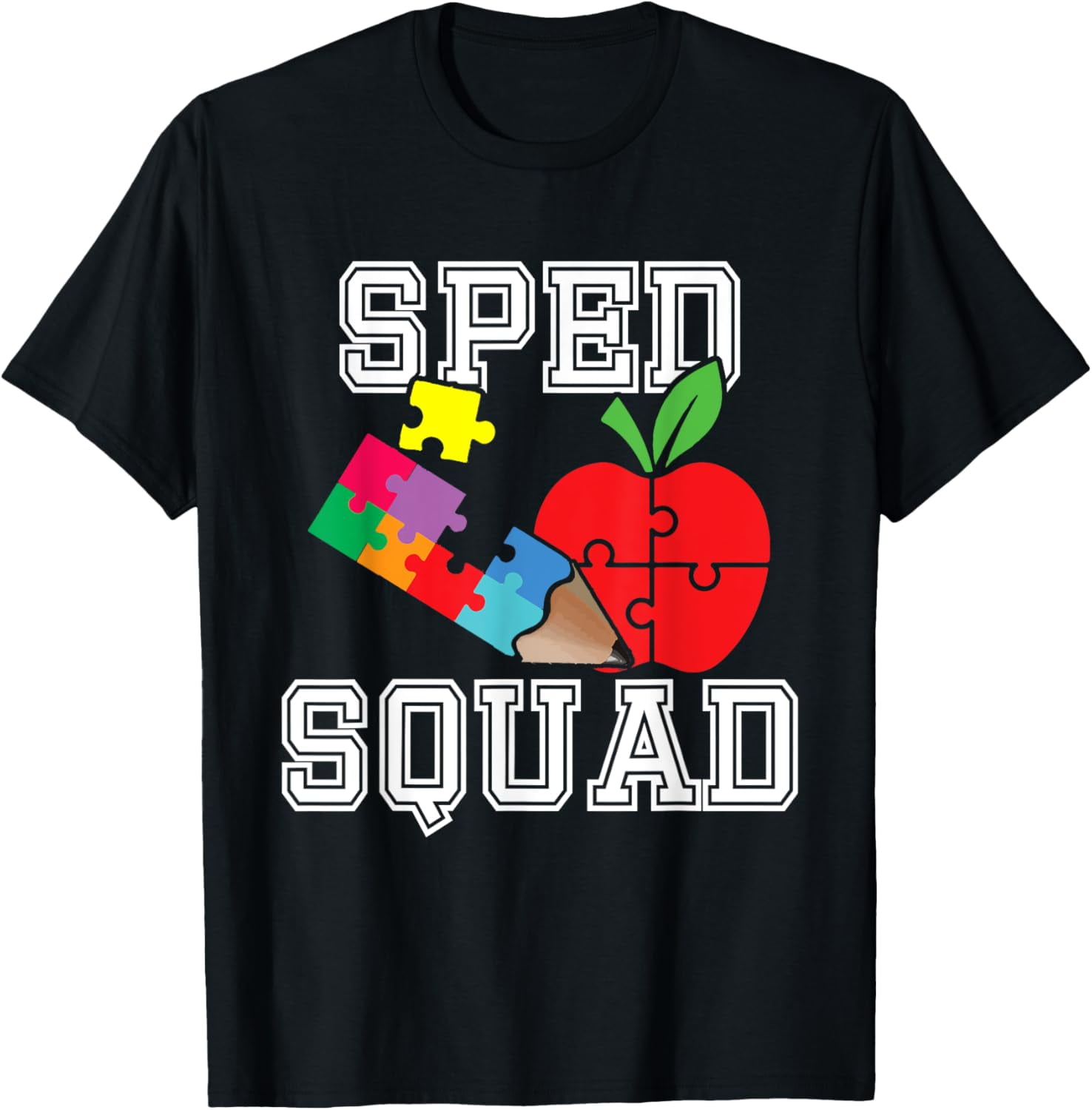 SPED Squad Special Education Teacher Gift SPED Squad T-Shirt - Walmart.com