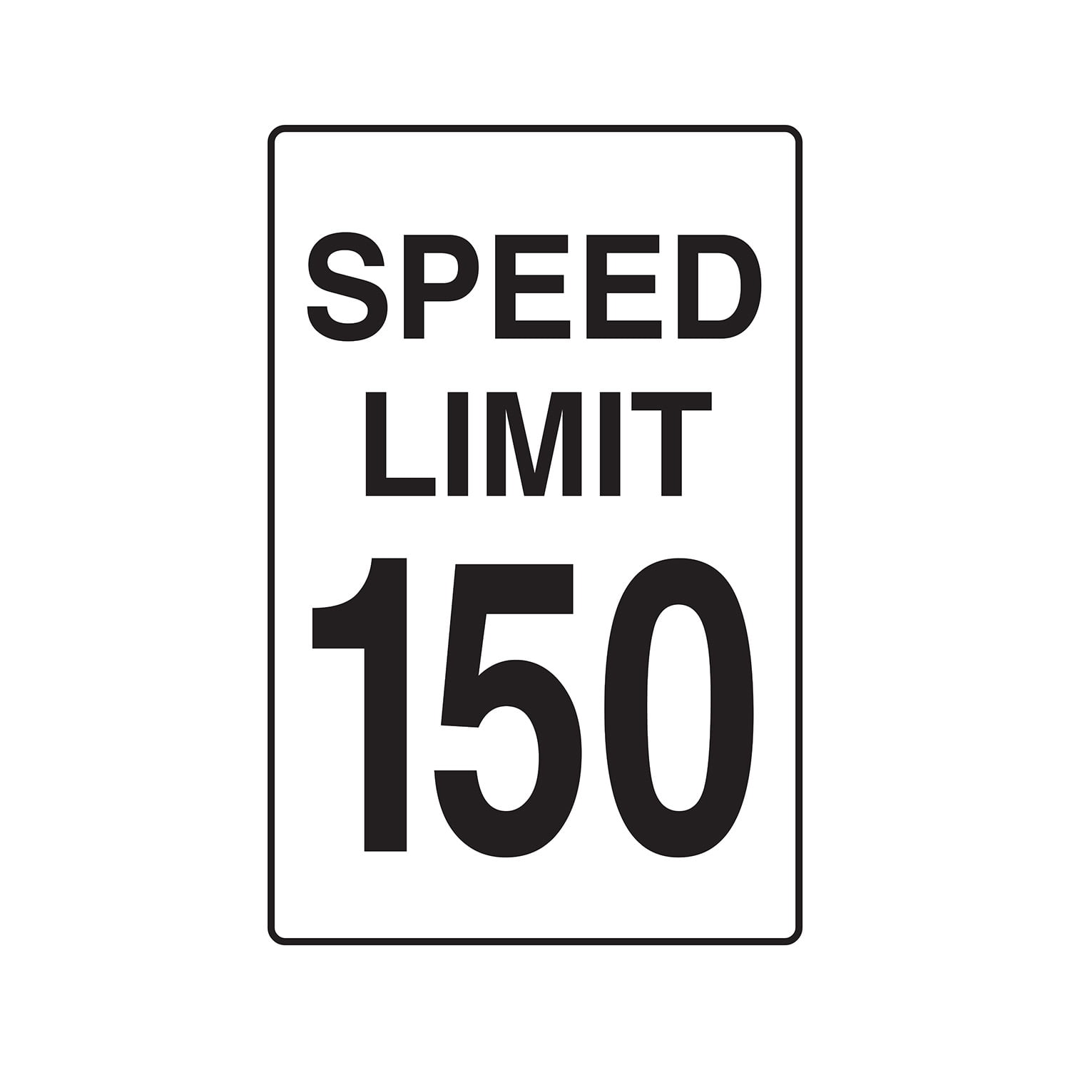 SPEED LIMIT 150 Sign driving car racing fast driver race | Indoor ...