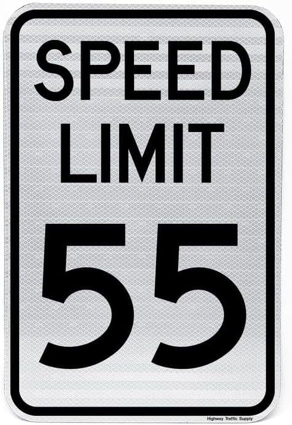 SPEED LIMIT 55 MPH Sign 18"X24" 3M Engineer Grade Prismatic Reflective ...