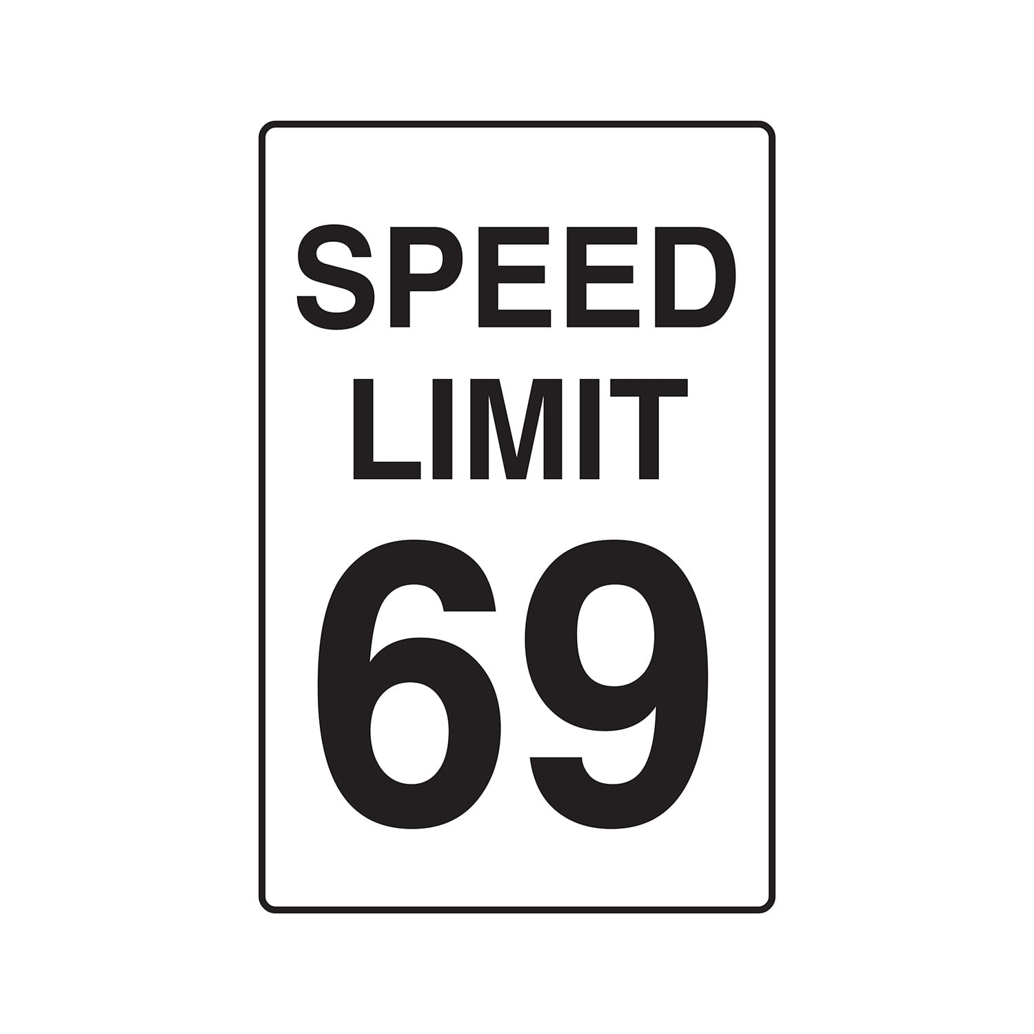SPEED LIMIT 69 Decal driving car racing fast driver race | Indoor ...