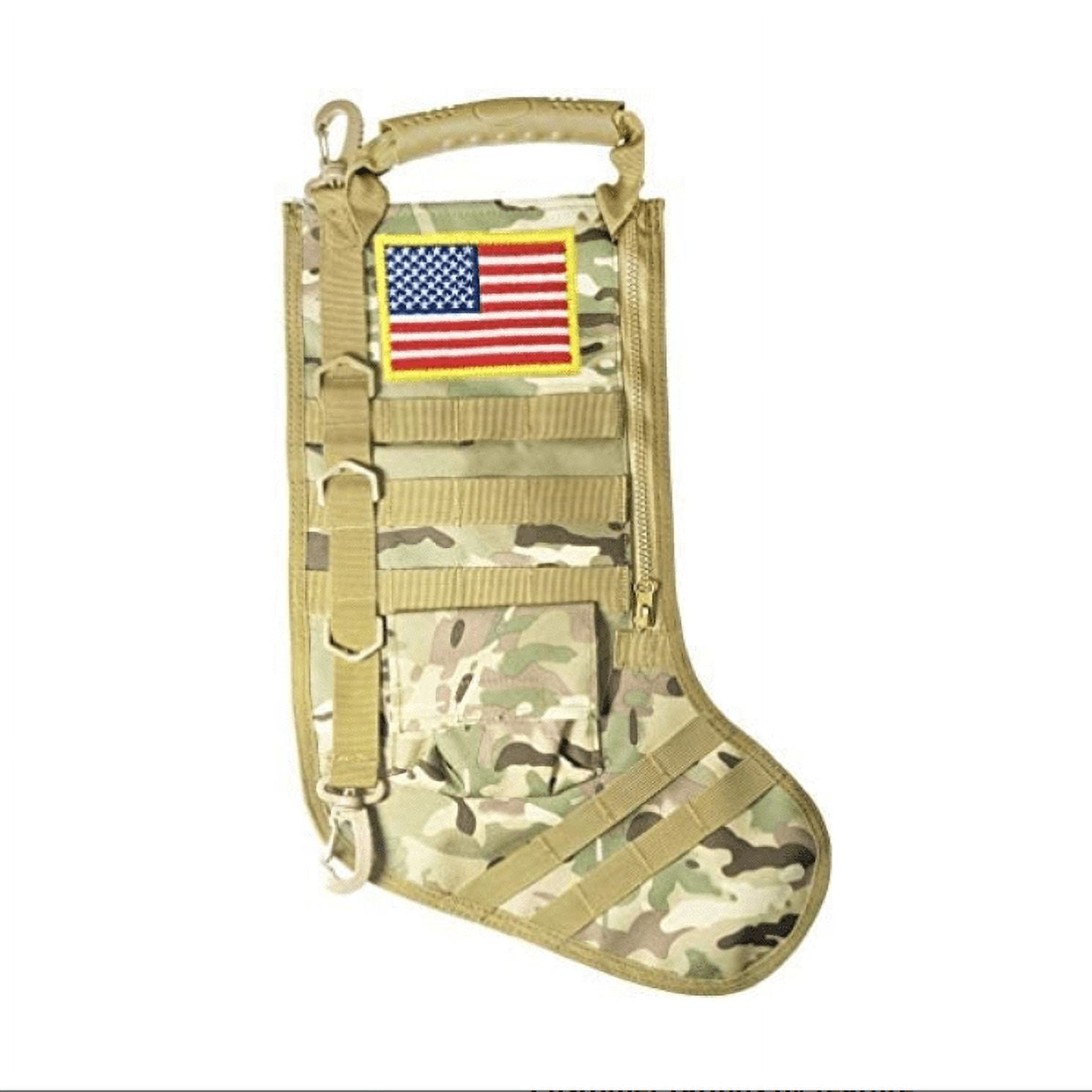 SPEED TRACK Tactical Christmas Stocking, CP Camouflage, Durable Handle ...