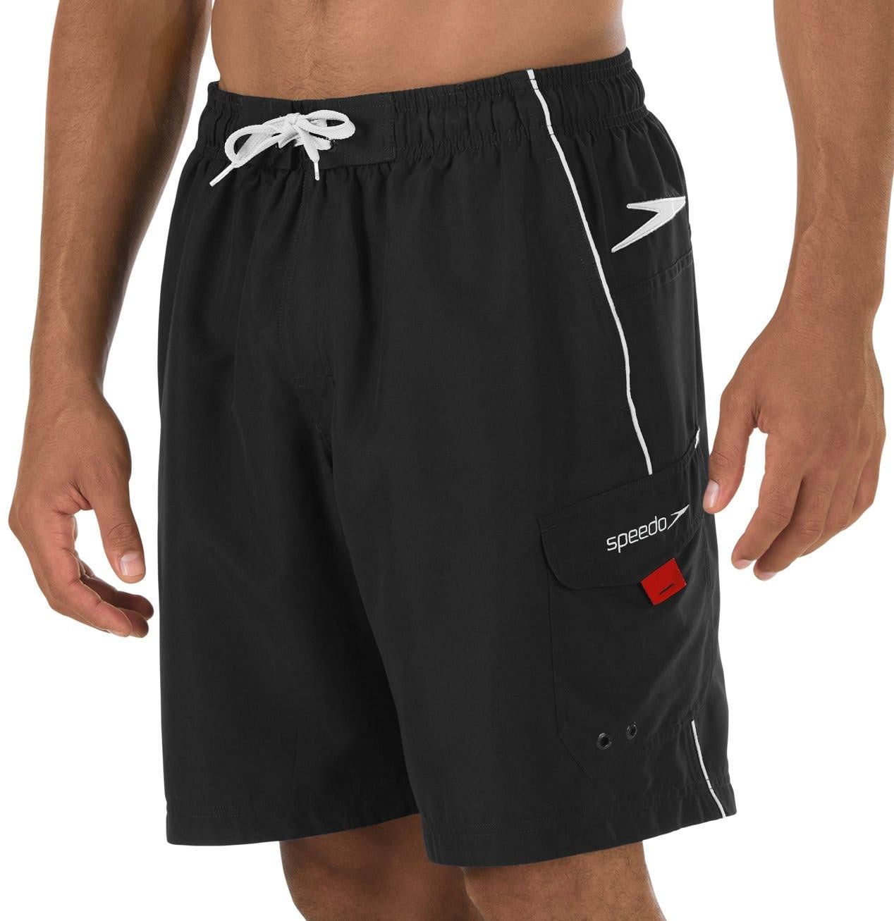 SPEEDO Mens Black Loose Fit Athletic Shorts S - Walmart.com