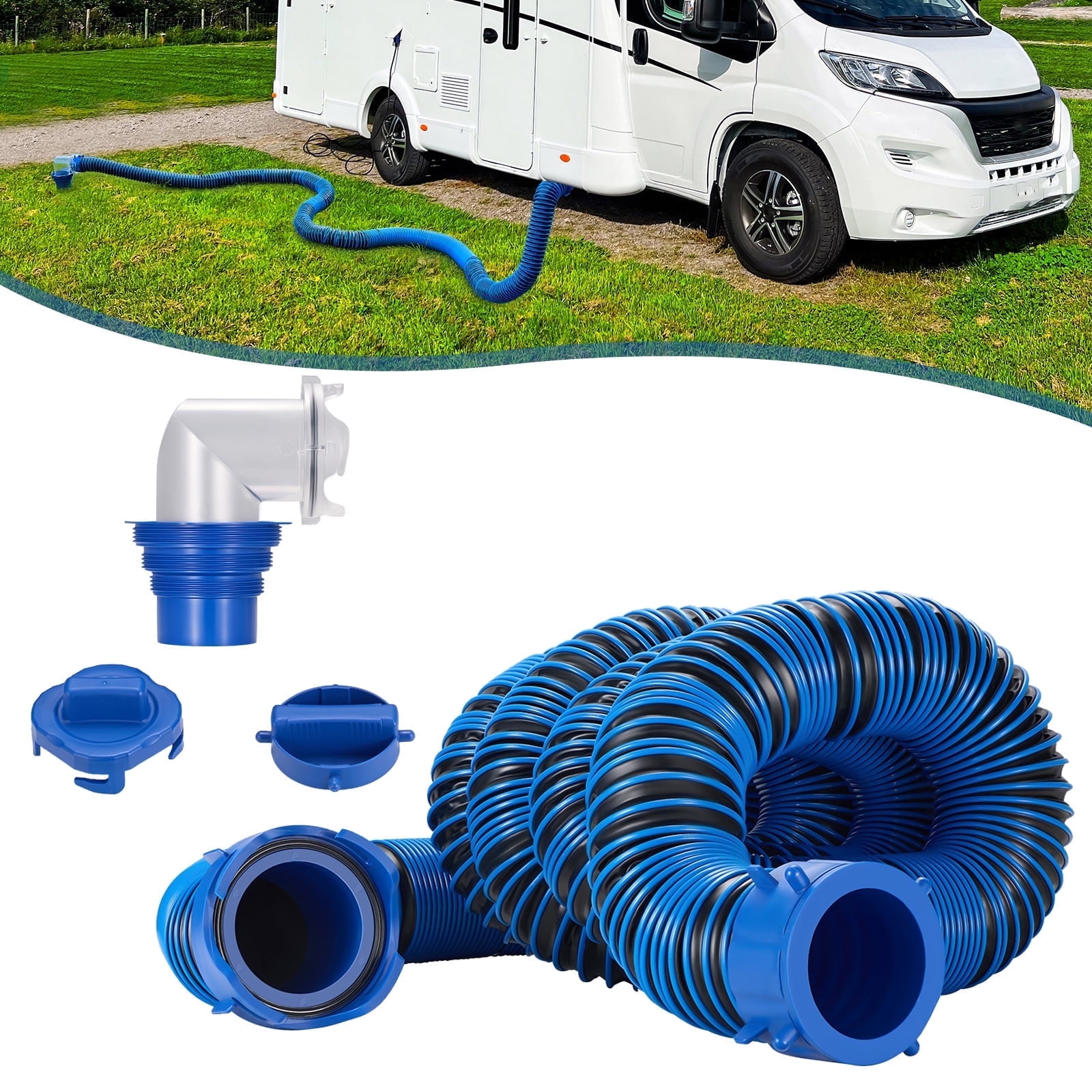 SPEEDWOW 20FT RV Sewer Hose Kit, Heavy Duty TPE RV Sewer Hose with ...