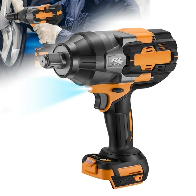 SPEEDWOW 3/4" Cordless Impact Wrench, 1600Nm Max Torque Brushless Motor ...