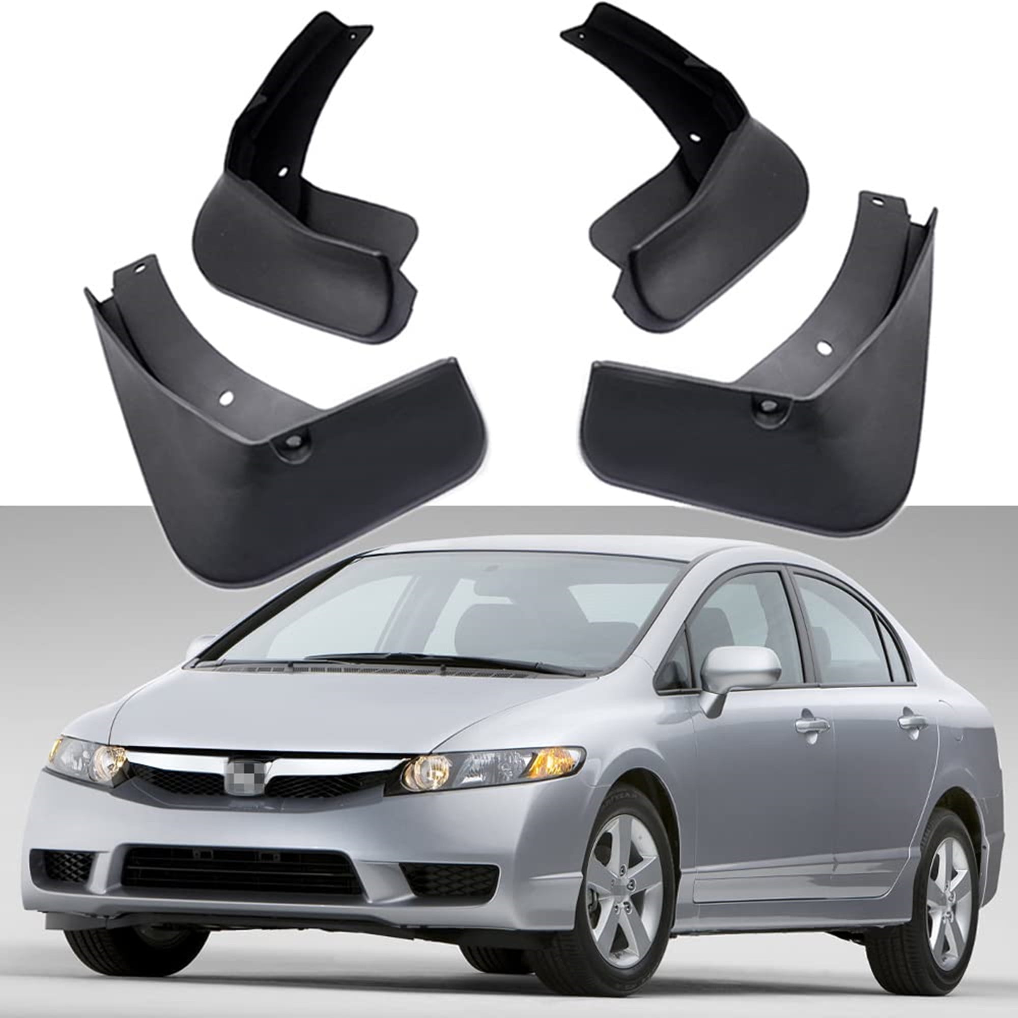 SPEEDWOW 4x Front & Rear Mud Flaps Kit, Splash Guards Fit for 2006-2011 ...