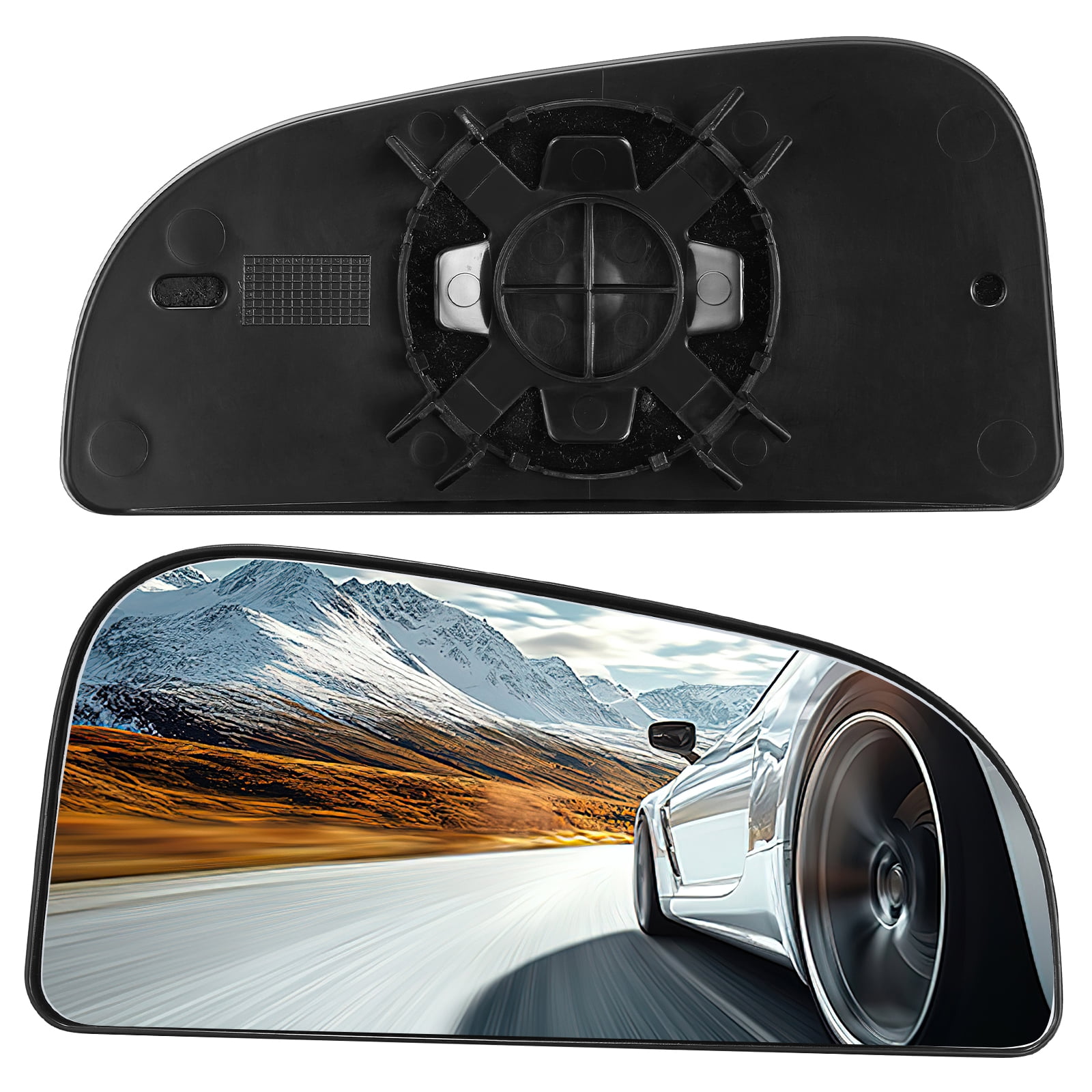 SPEEDWOW 68067730AA Right Side Lower Mirror Glass Compatible with 2010 ...