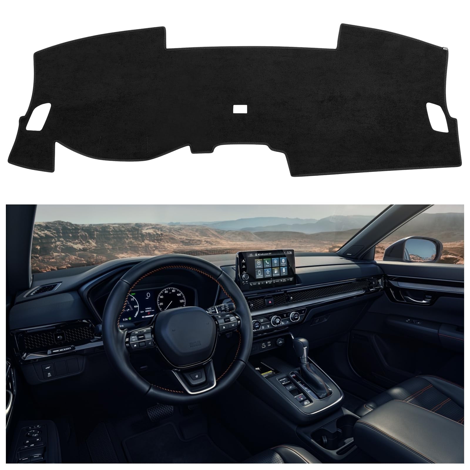 SPEEDWOW, Dash Cover, Custom Fit for 2023-2024 Honda CRV, Black ...