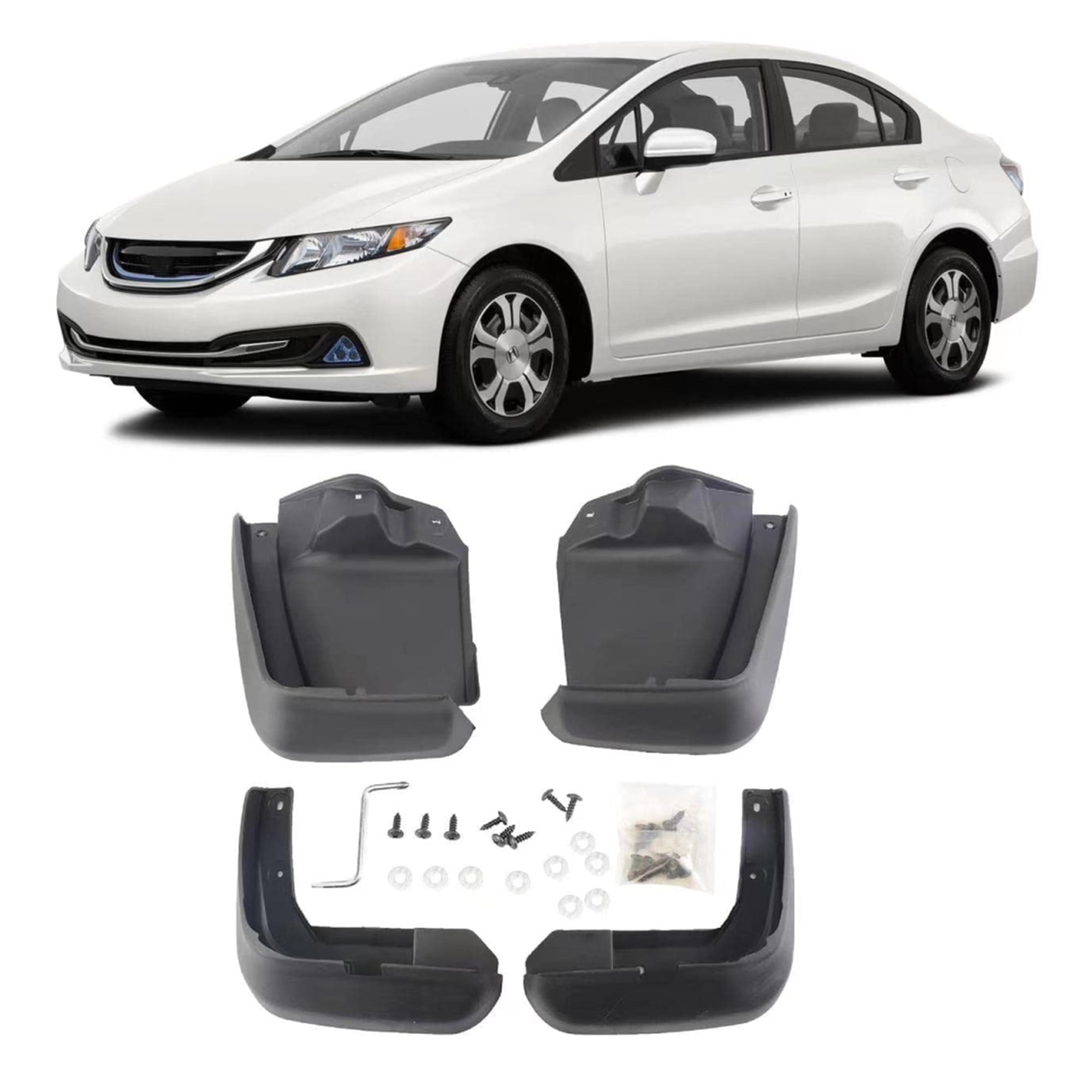 SPEEDWOW Mud Flaps Splash Guards 4PCS Front & Rear Side Mud Guards ...